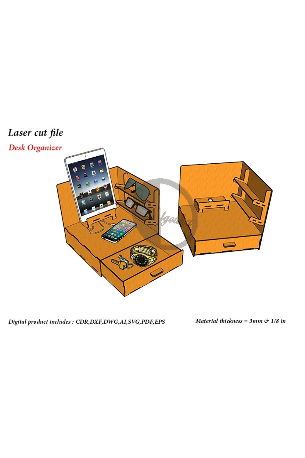Desk Organizer SVG