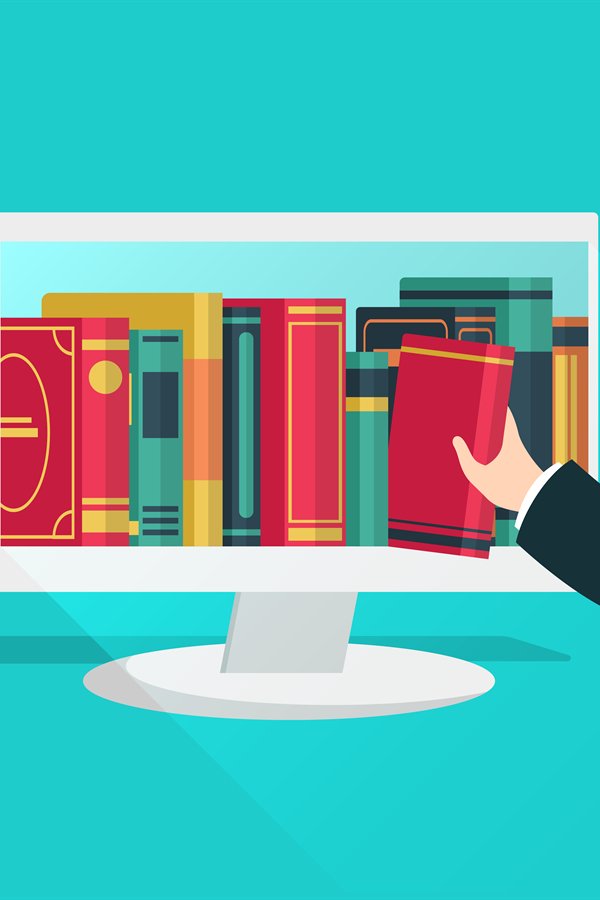 Online library. Website books store learning digital study r