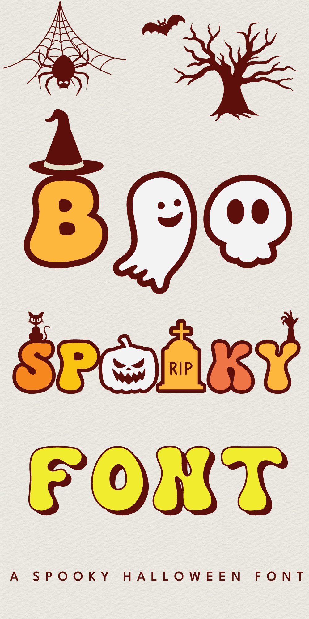 Boo Spooky Halloween Font