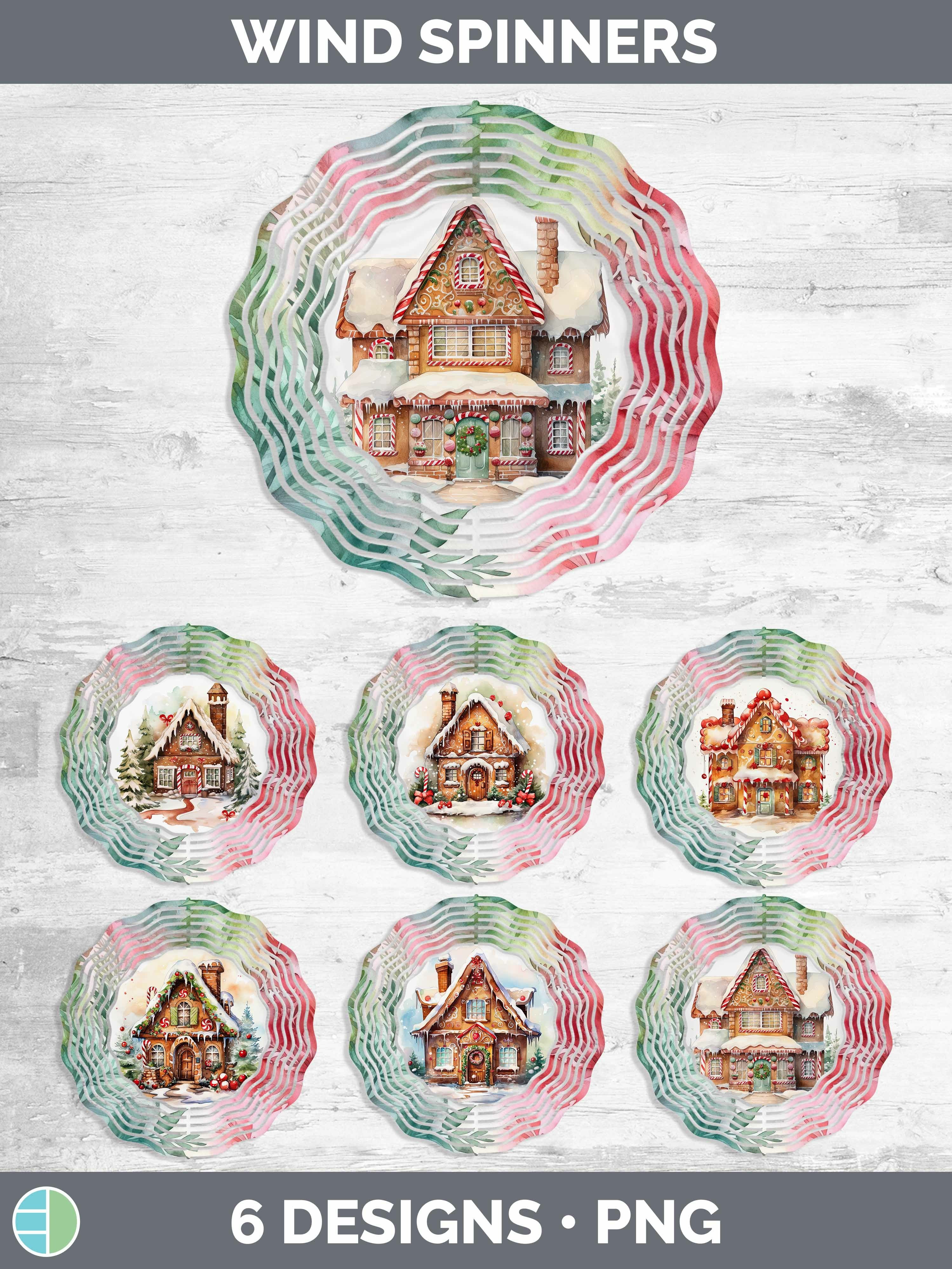 Christmas Gingerbread House Wind Spinner | Bundle Spinner De