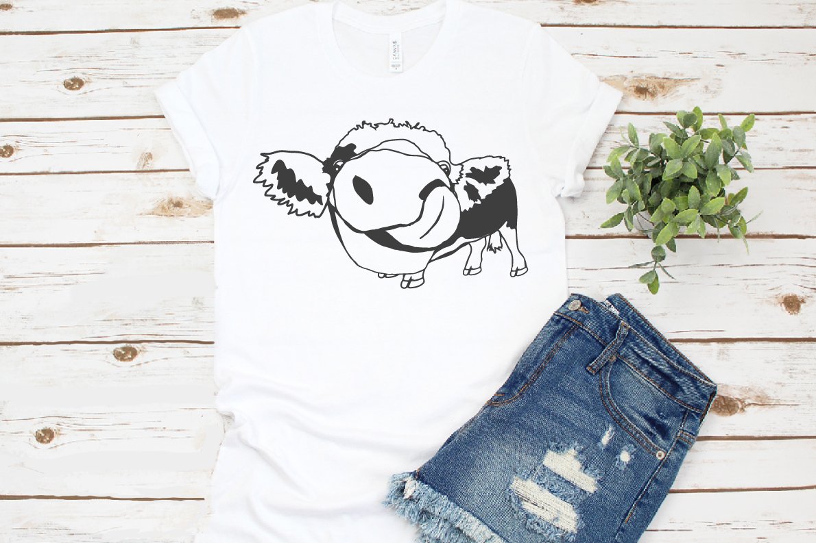 Cow Black show heifer Farm SVG (1223164)