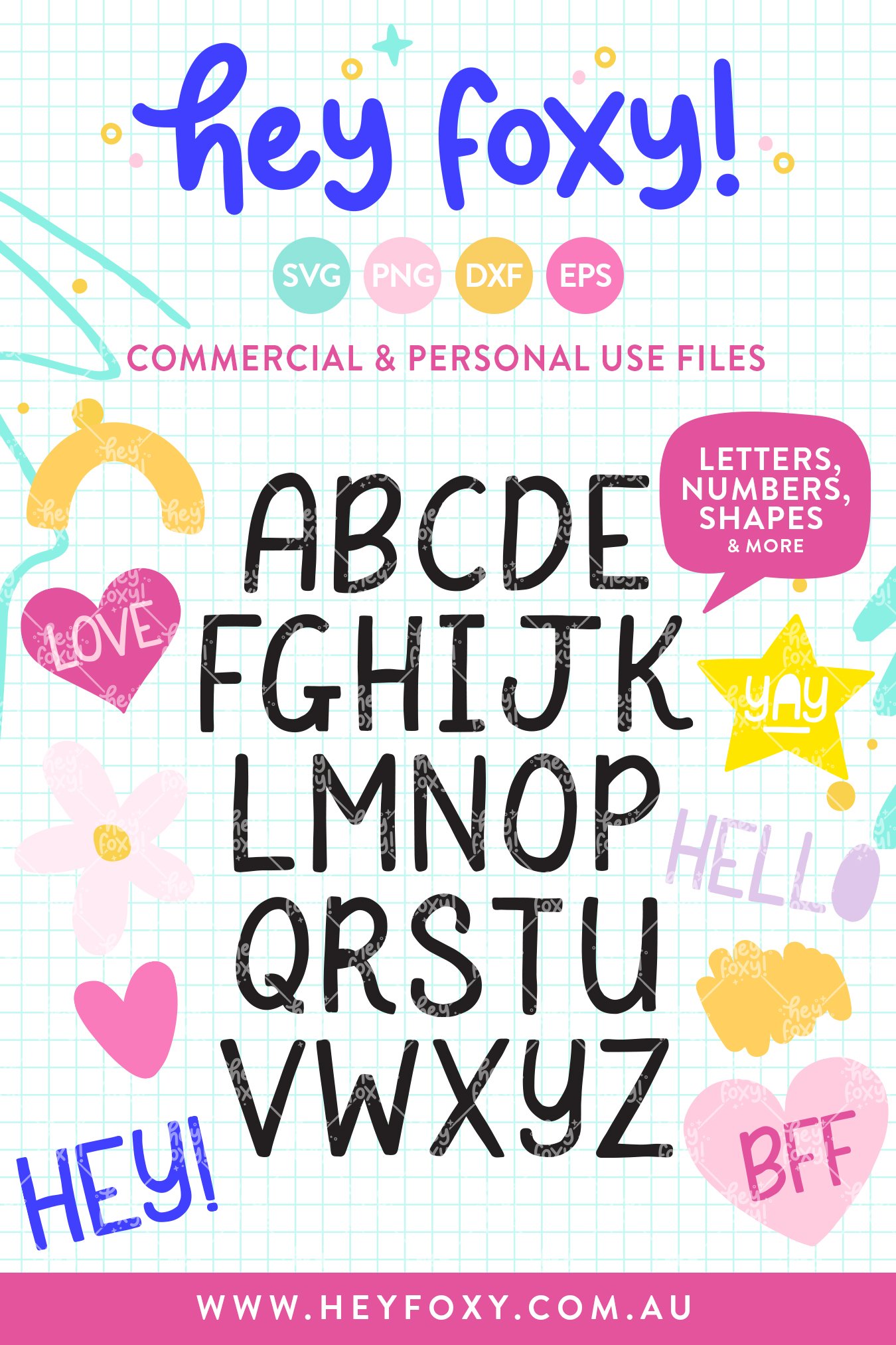 Paper Cut Out Alphabet SVG