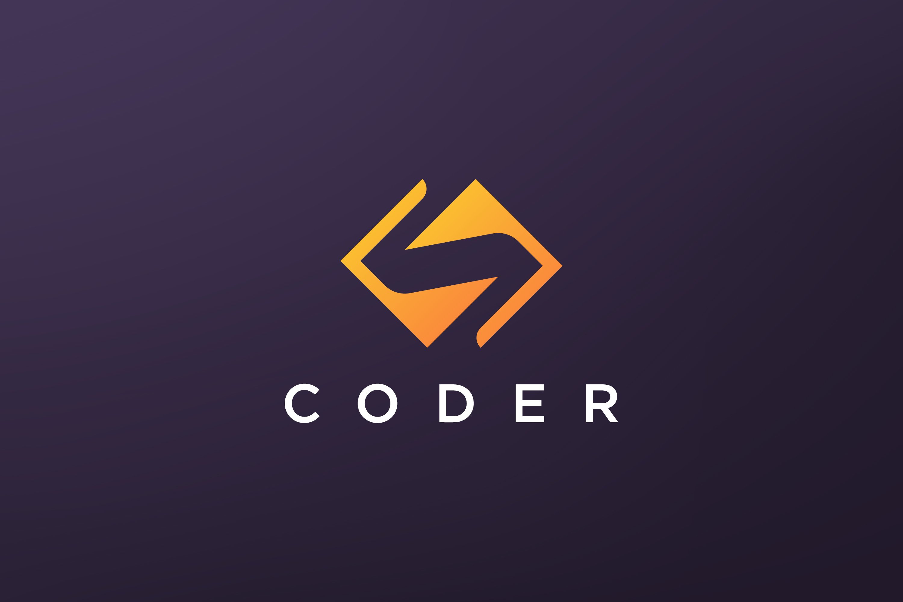 coding logo in a modern style (1109452)