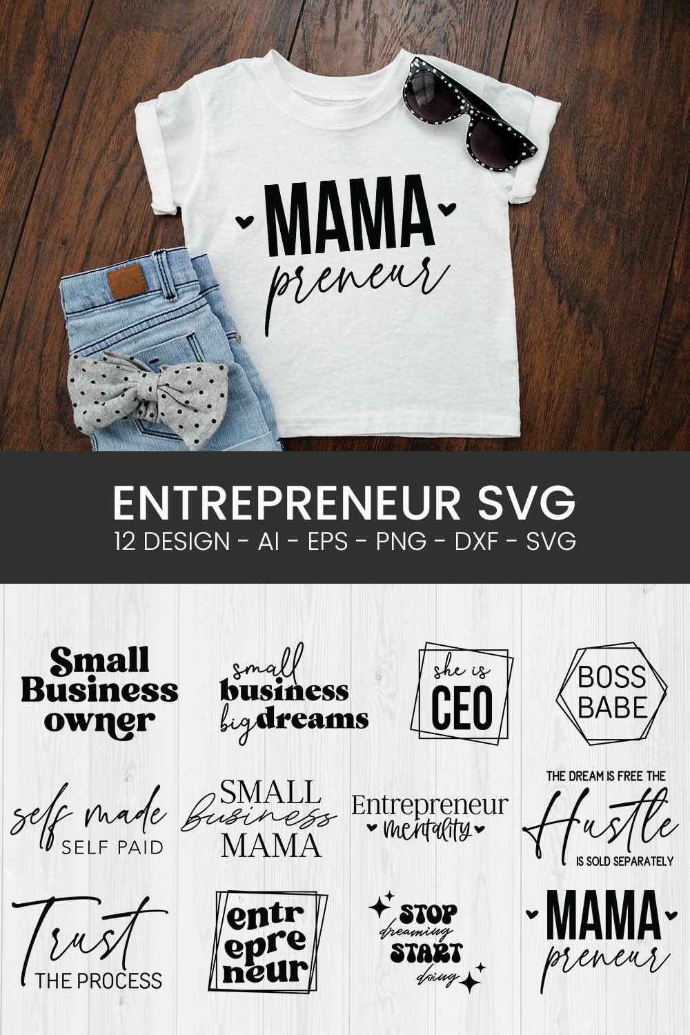 Entrepreneur Svg Bundle with 12 Variations