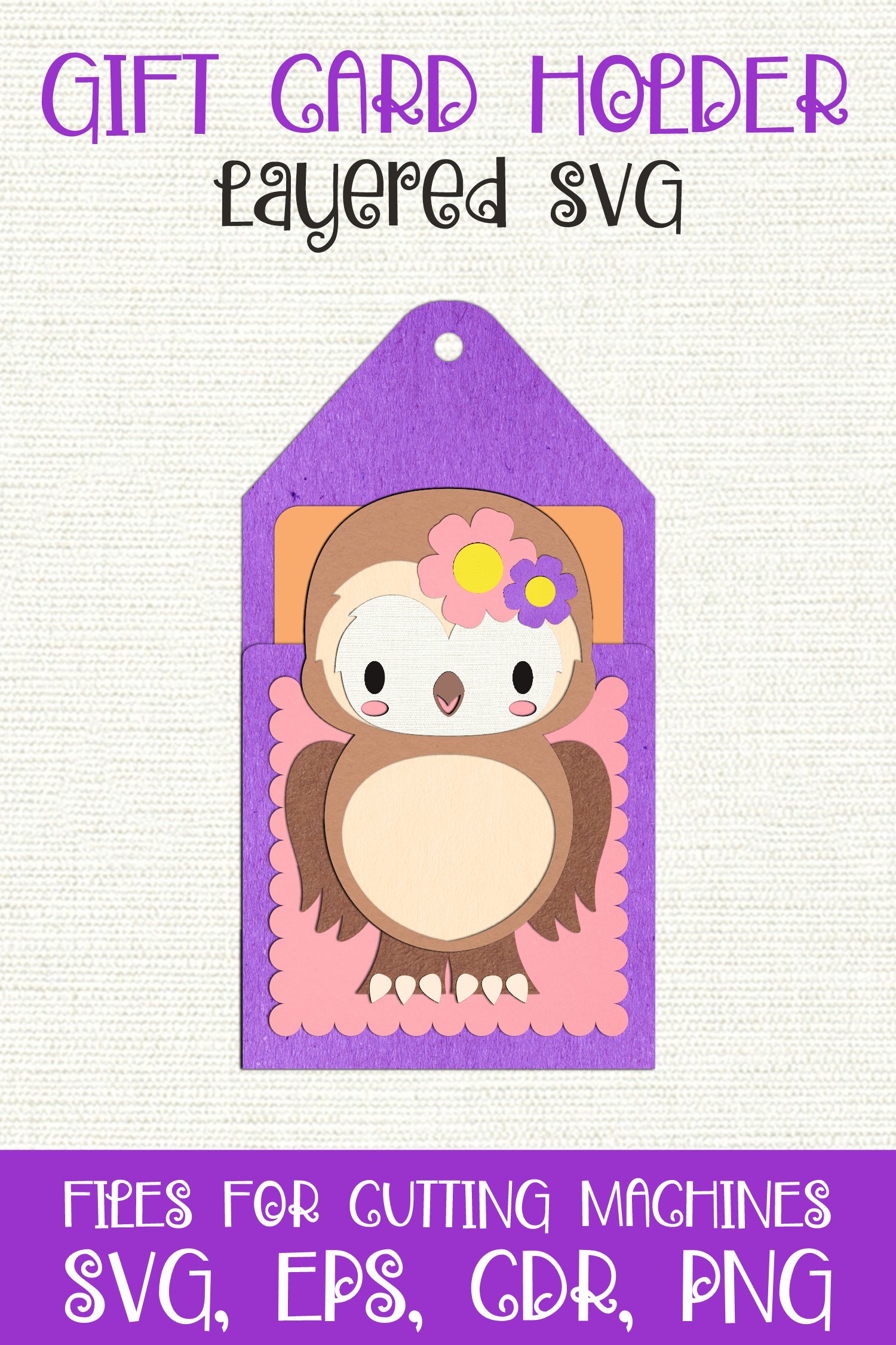 Baby Owl Card holder