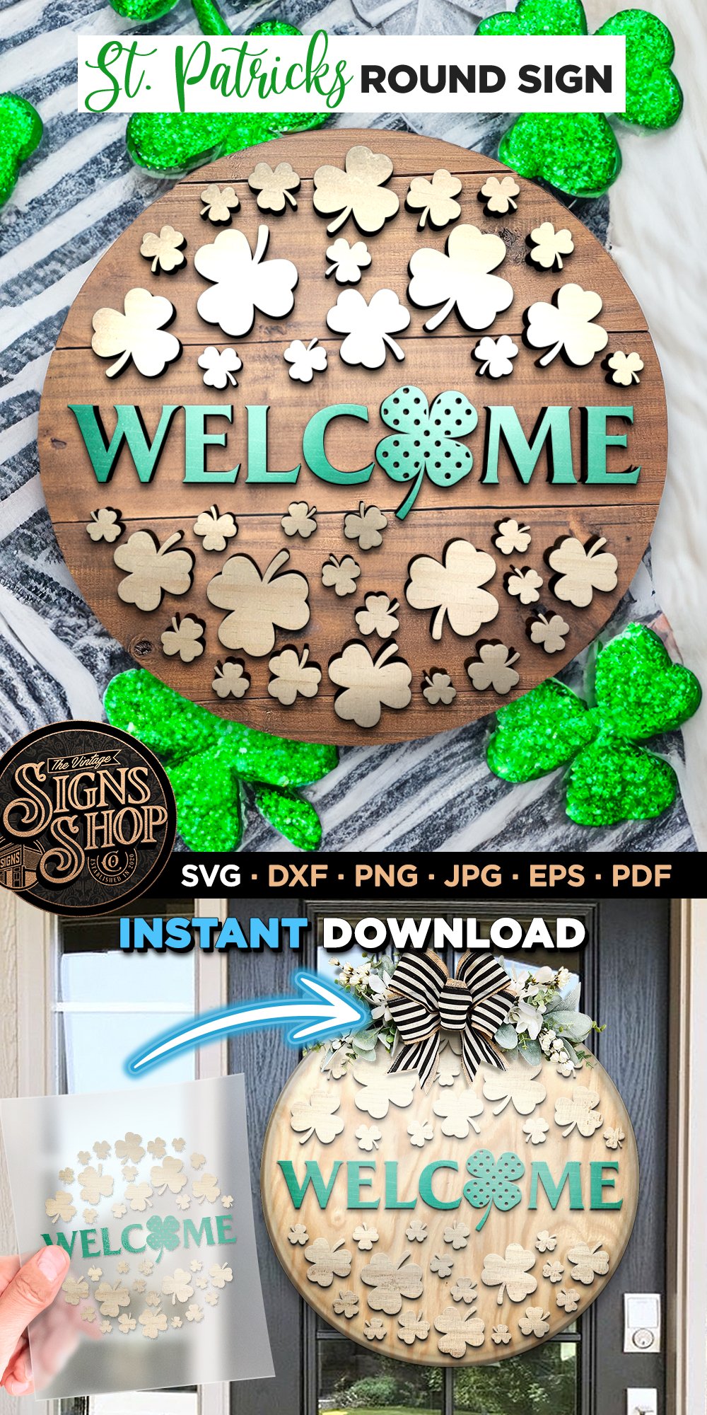 St Patricks Day Door Signs Bundle