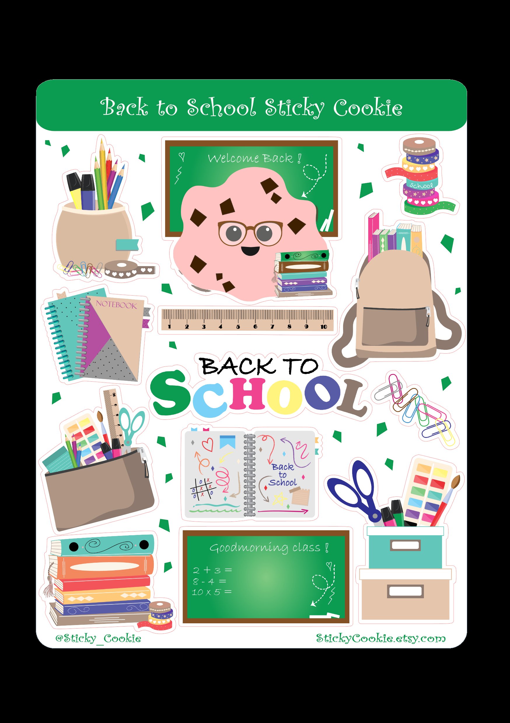 Digital Back to School Clipart