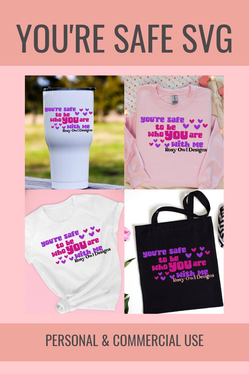 You're Safe with me SVG, Be Yourself, Pride, Safe Space