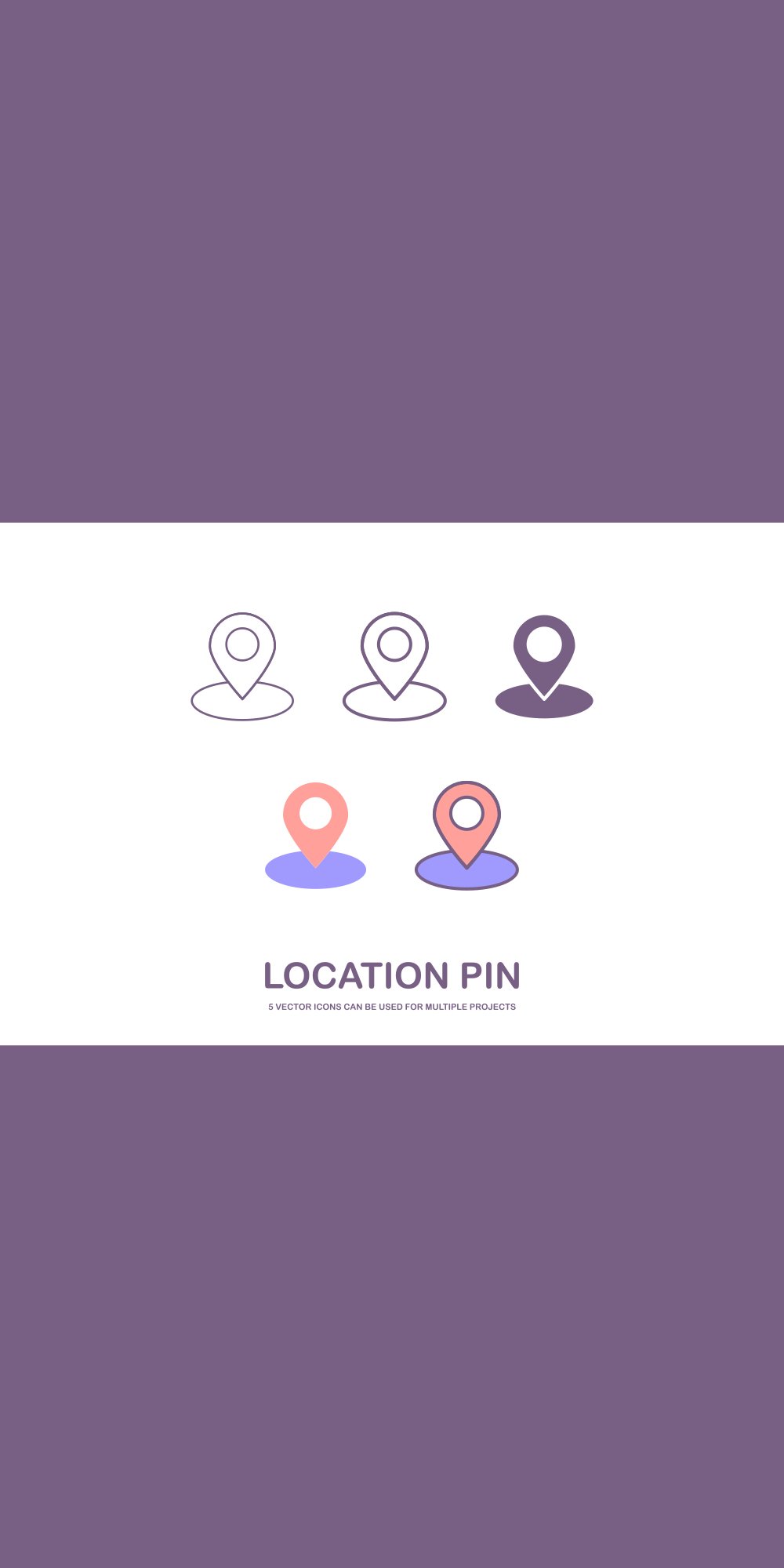 Pin icon set. Location icon vector. destination icon.