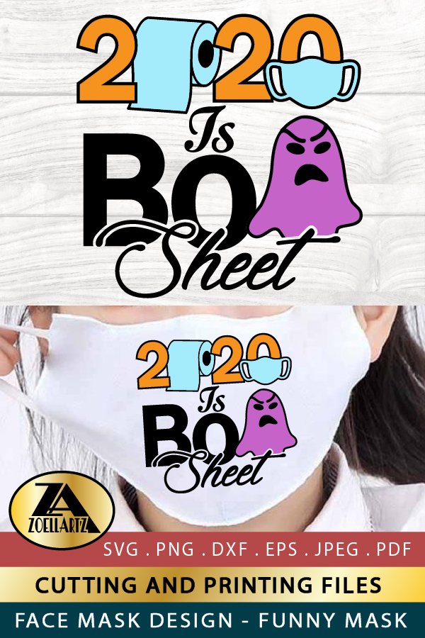 2020 Funny Mask SVG PNG EPS DXF Face Mask SVG Halloween Mask