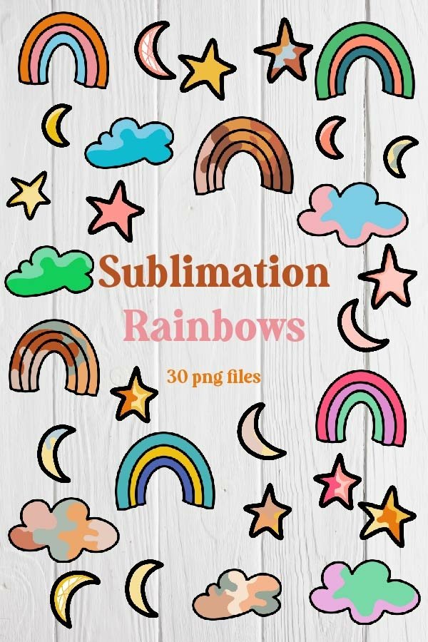 Sublimation Rainbow Desgins