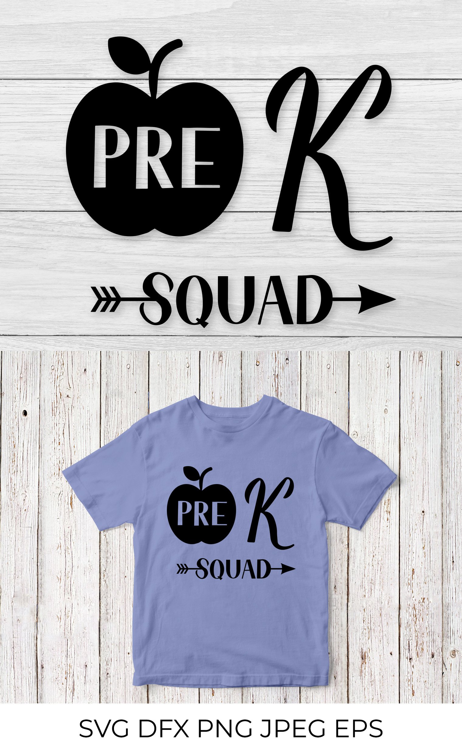 Pre K squad lettering. First day of school SVG cut file
