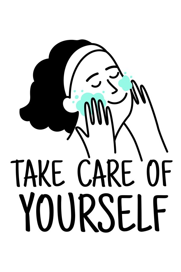 Woman self care label