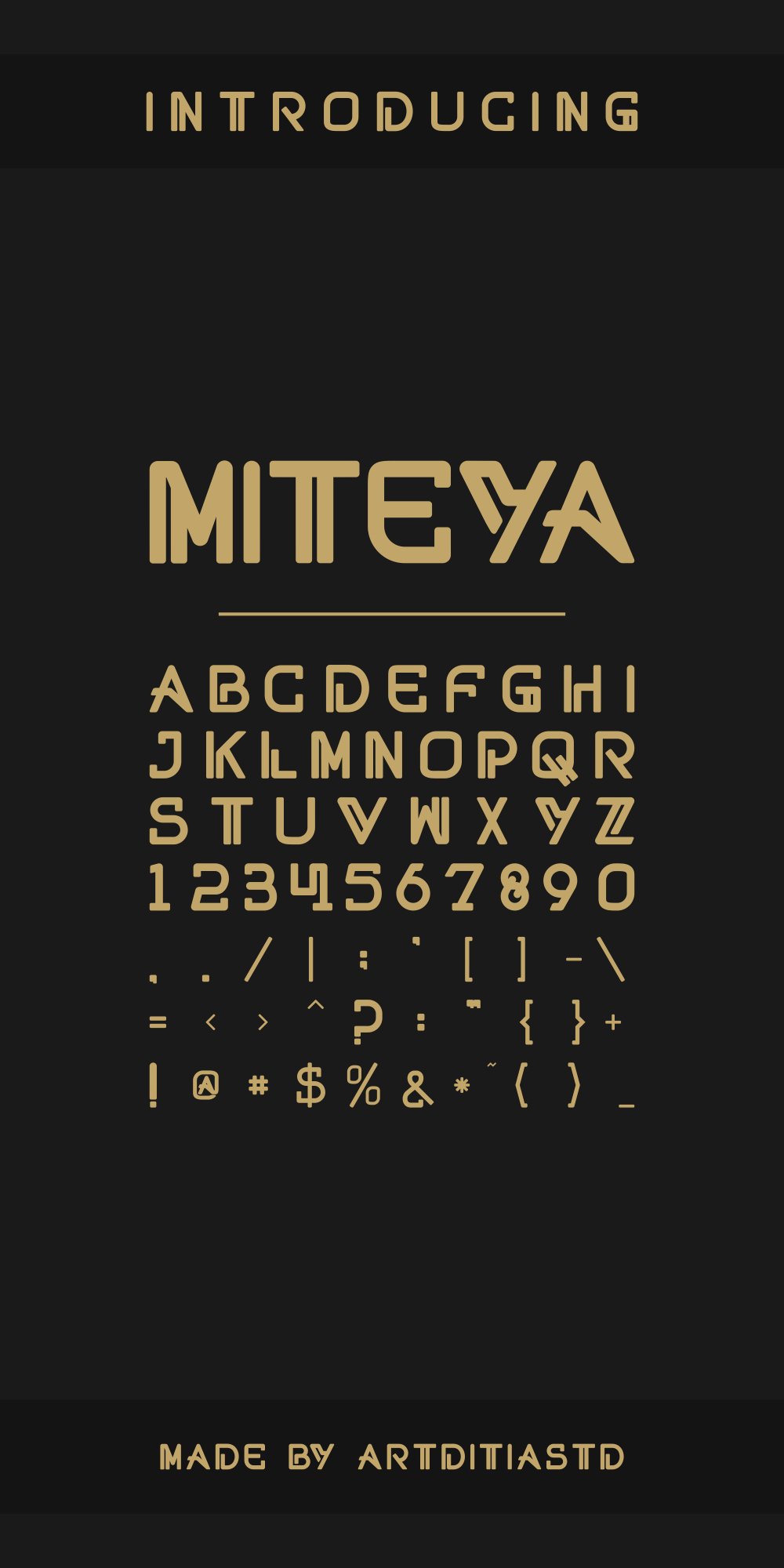 Miteya font