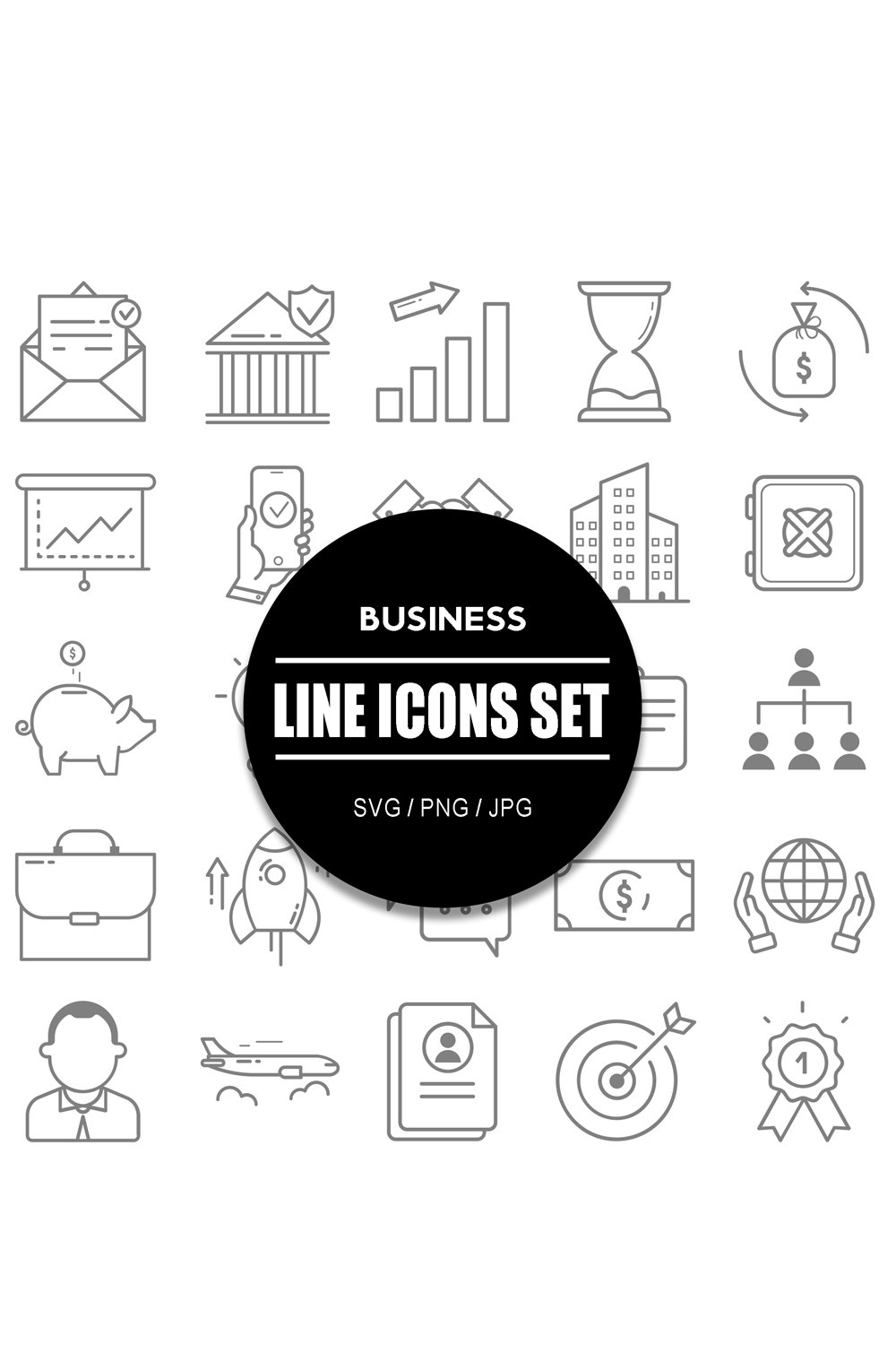 Business Line Icon Set (2428874)