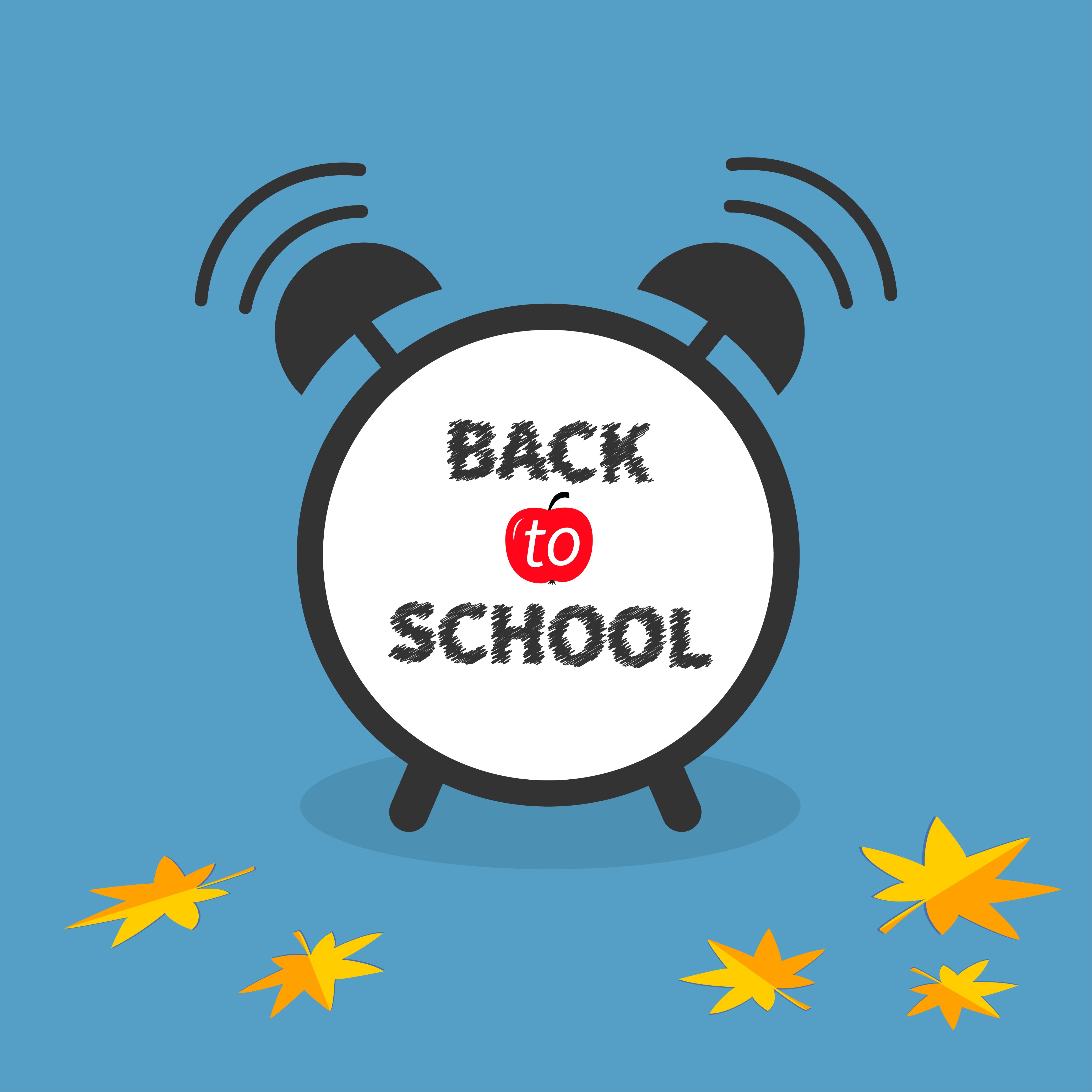 Back to school. Alarm clock