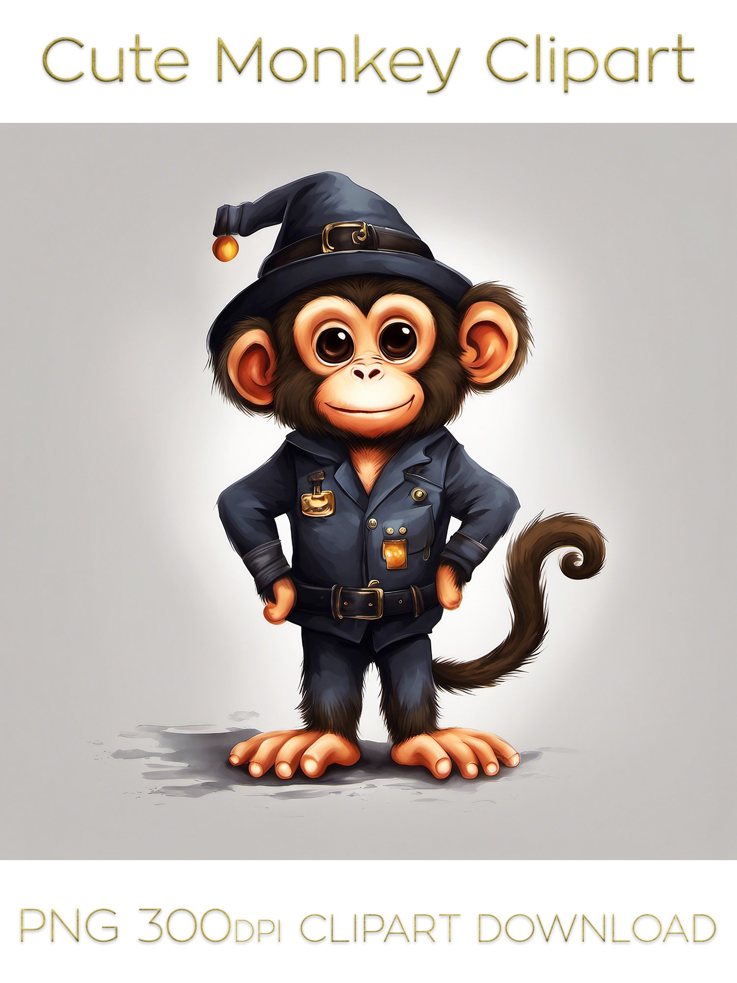 Cute Monkey clipart 8 Halloween Monkeys sublimation PNG JPEG