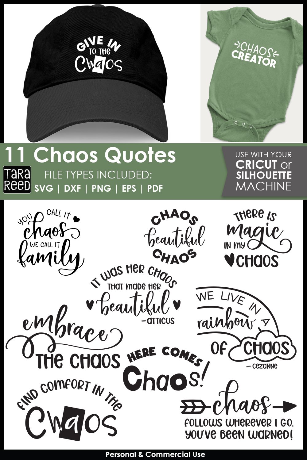Chaos SVG files for Cricut or Silhouette