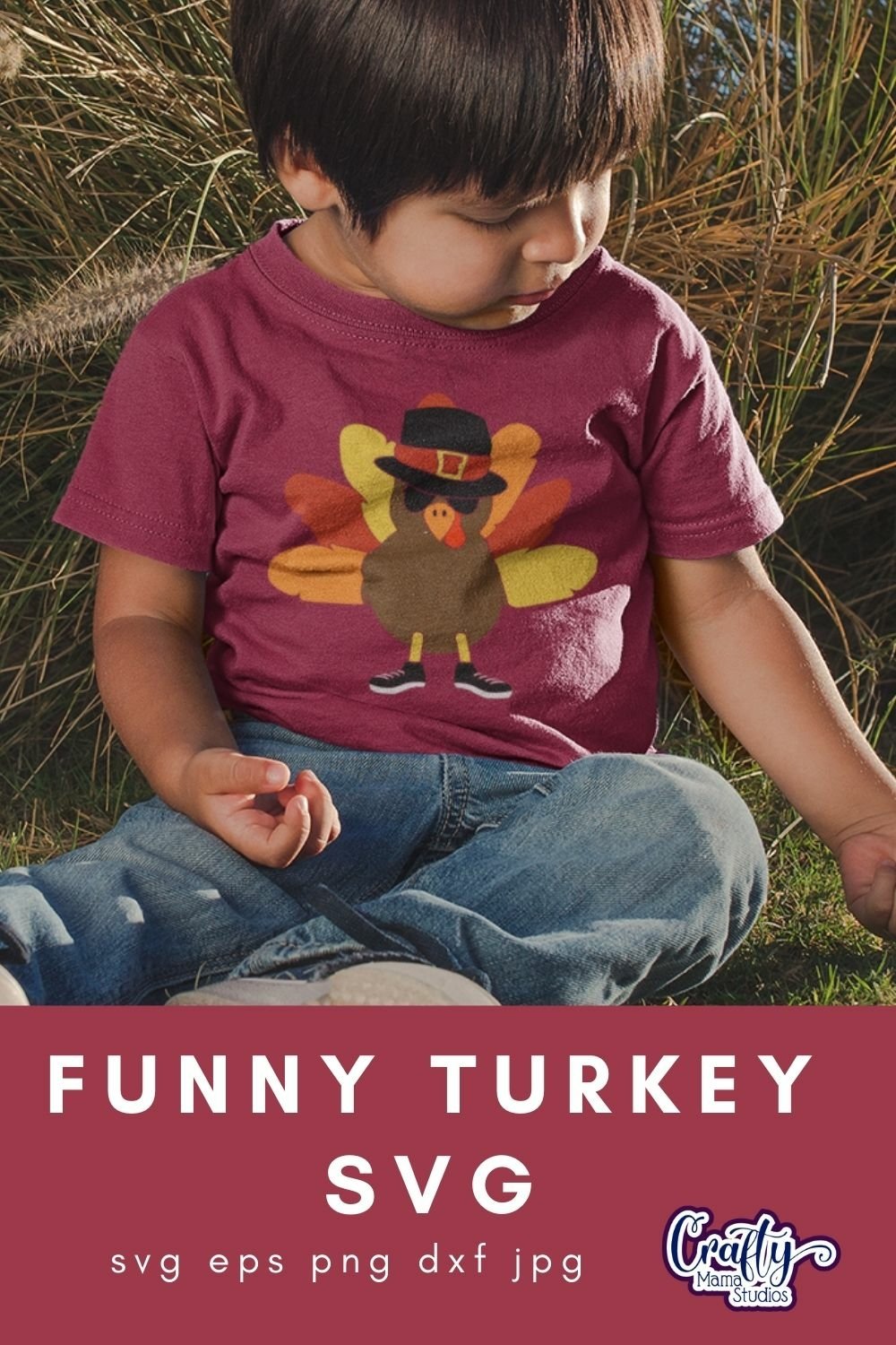 Boy Turkey | Thanksgiving Svg Design