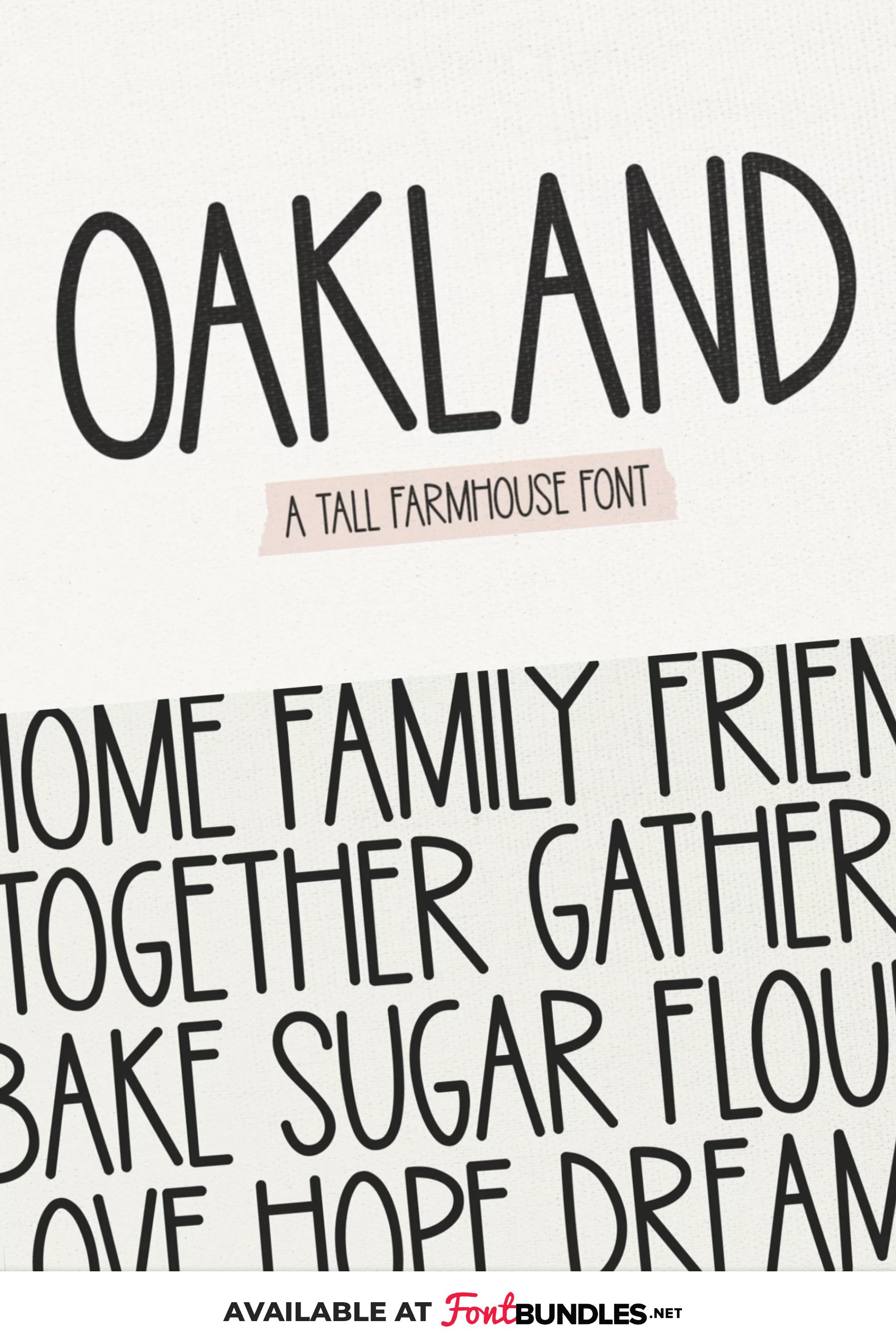 Oakland - A Handwritten Farmhouse Font