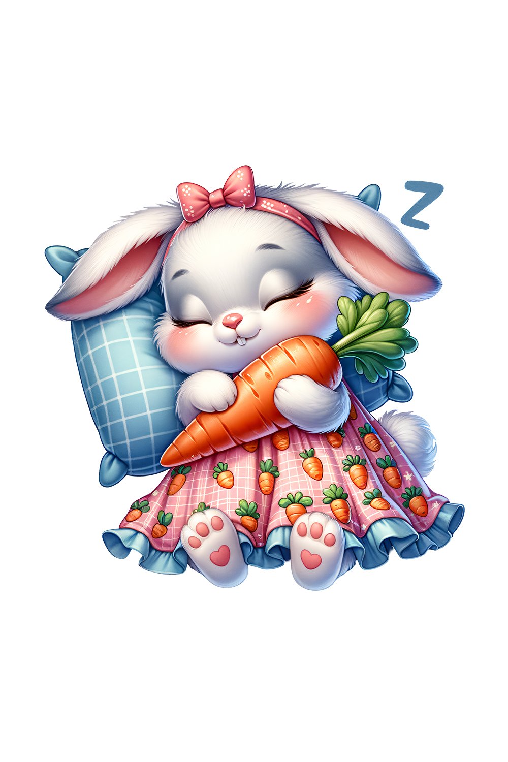 Bunny Sleeping Clipart, Animals Clipart (3487819)