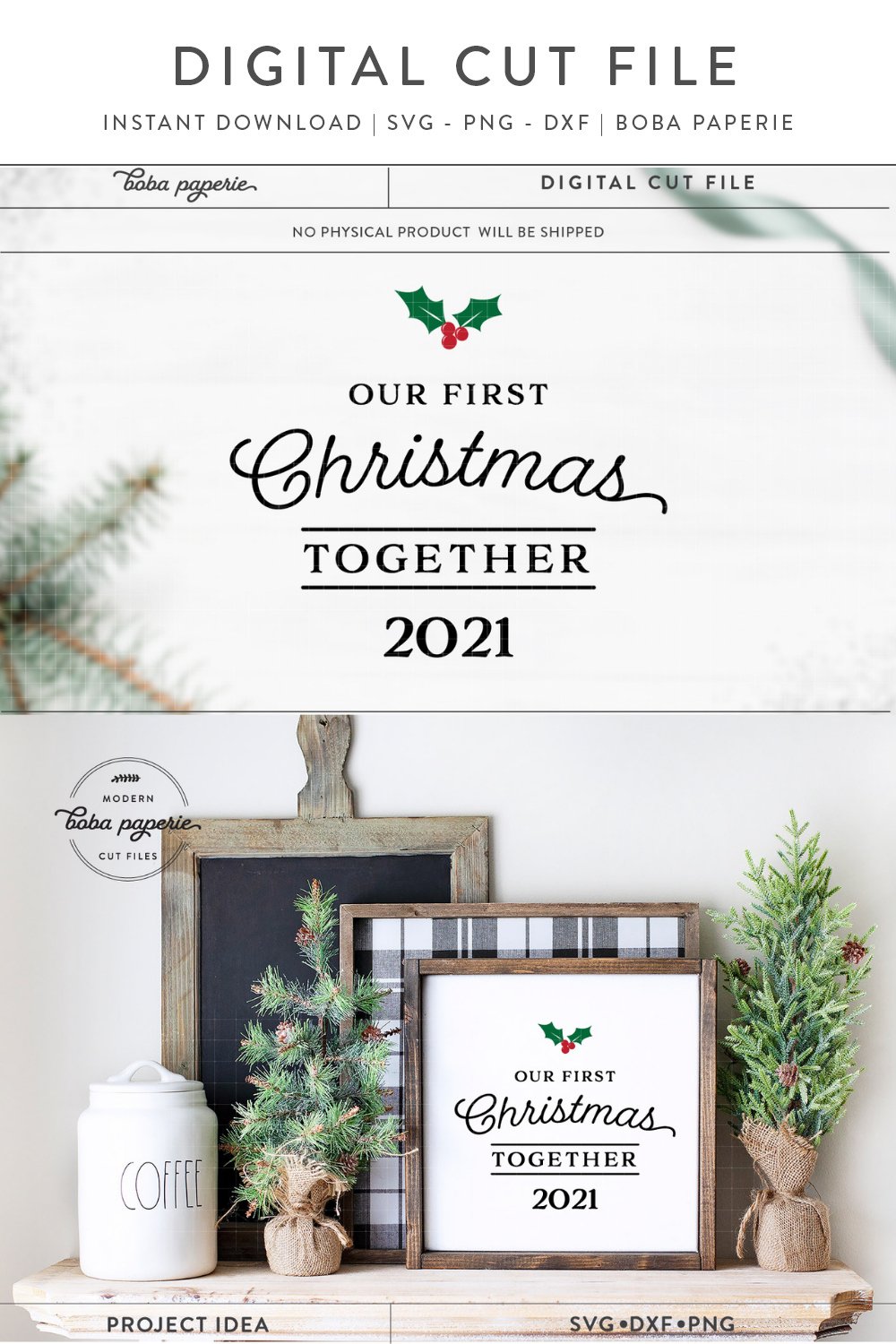First Christmas Together svg, christmas round svg,