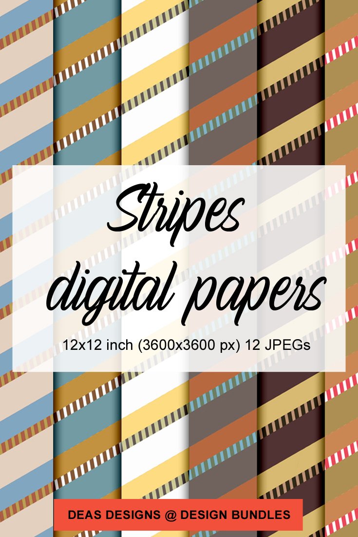 Stripe pattern papers