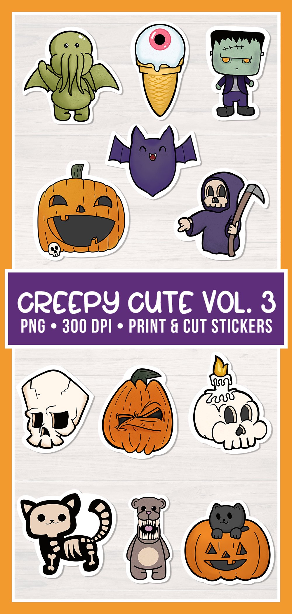 Creepy Cute Stickers Vol. 3