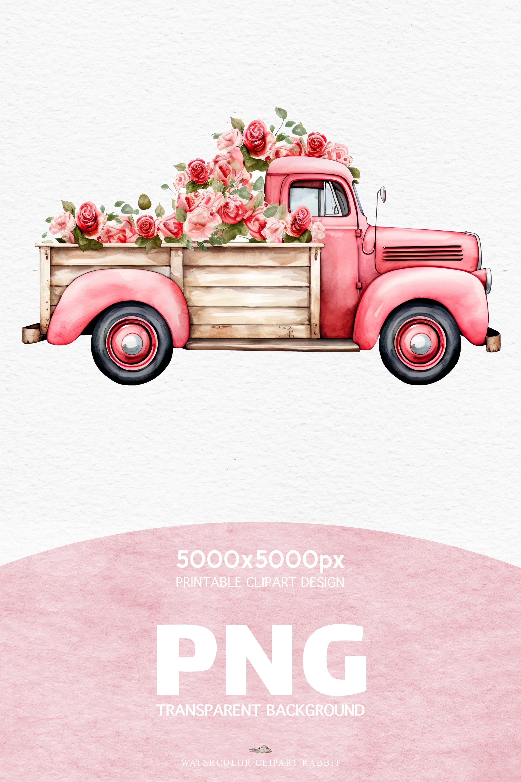 Valentines Day Truck Flowers Car Romantic Love Floral Farm