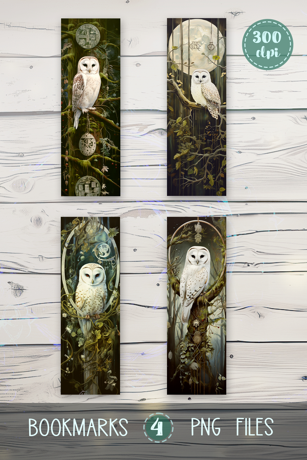 Bookmarks design - Magical Owls Native American (6259847)