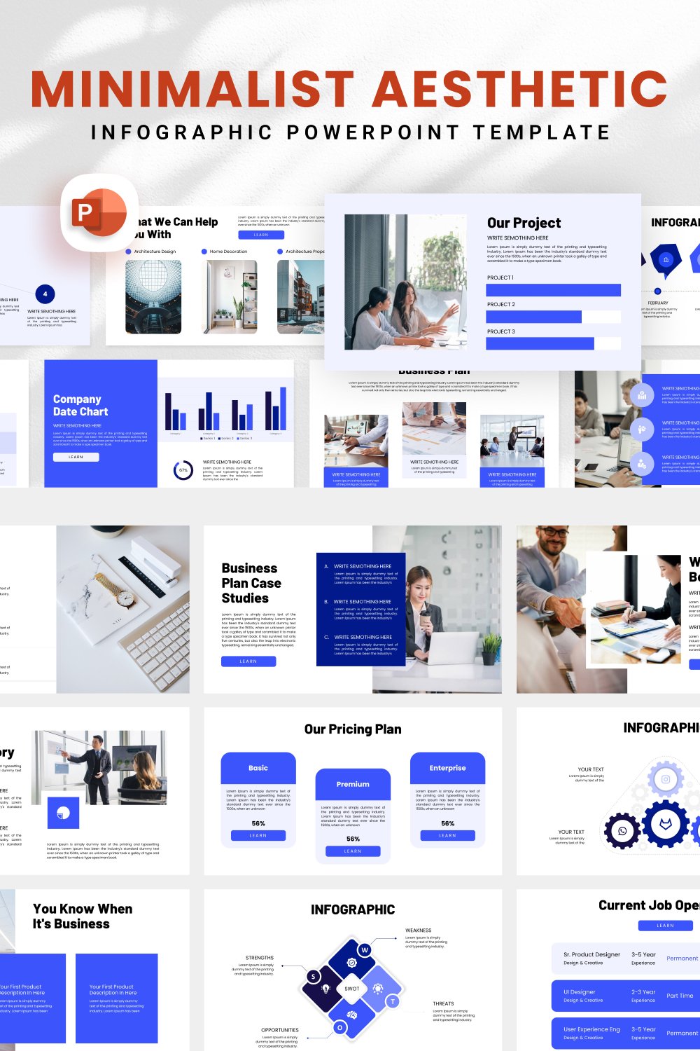 Minimalist Aesthetic Infographic Presentation Template