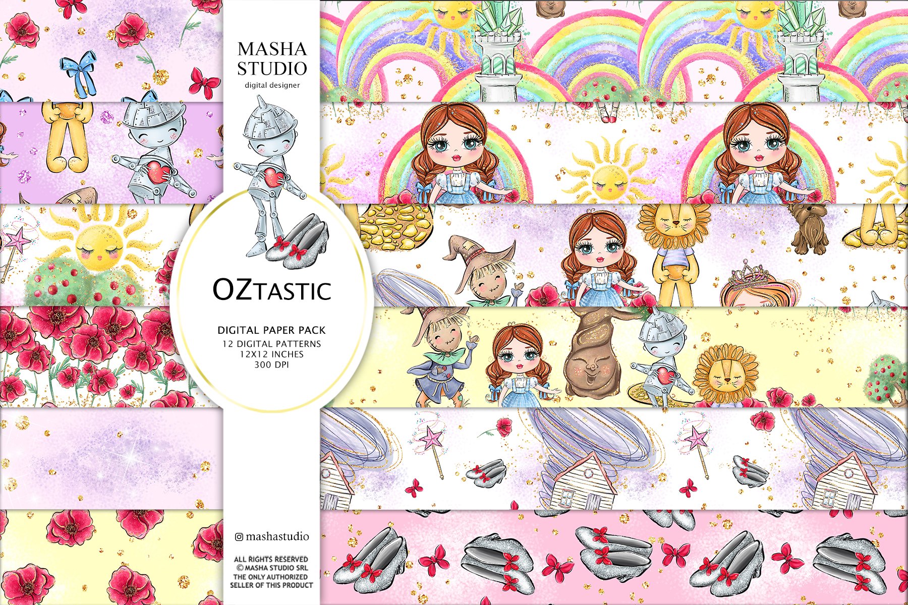 WIZARD OF OZ Digital Papers (1212098)