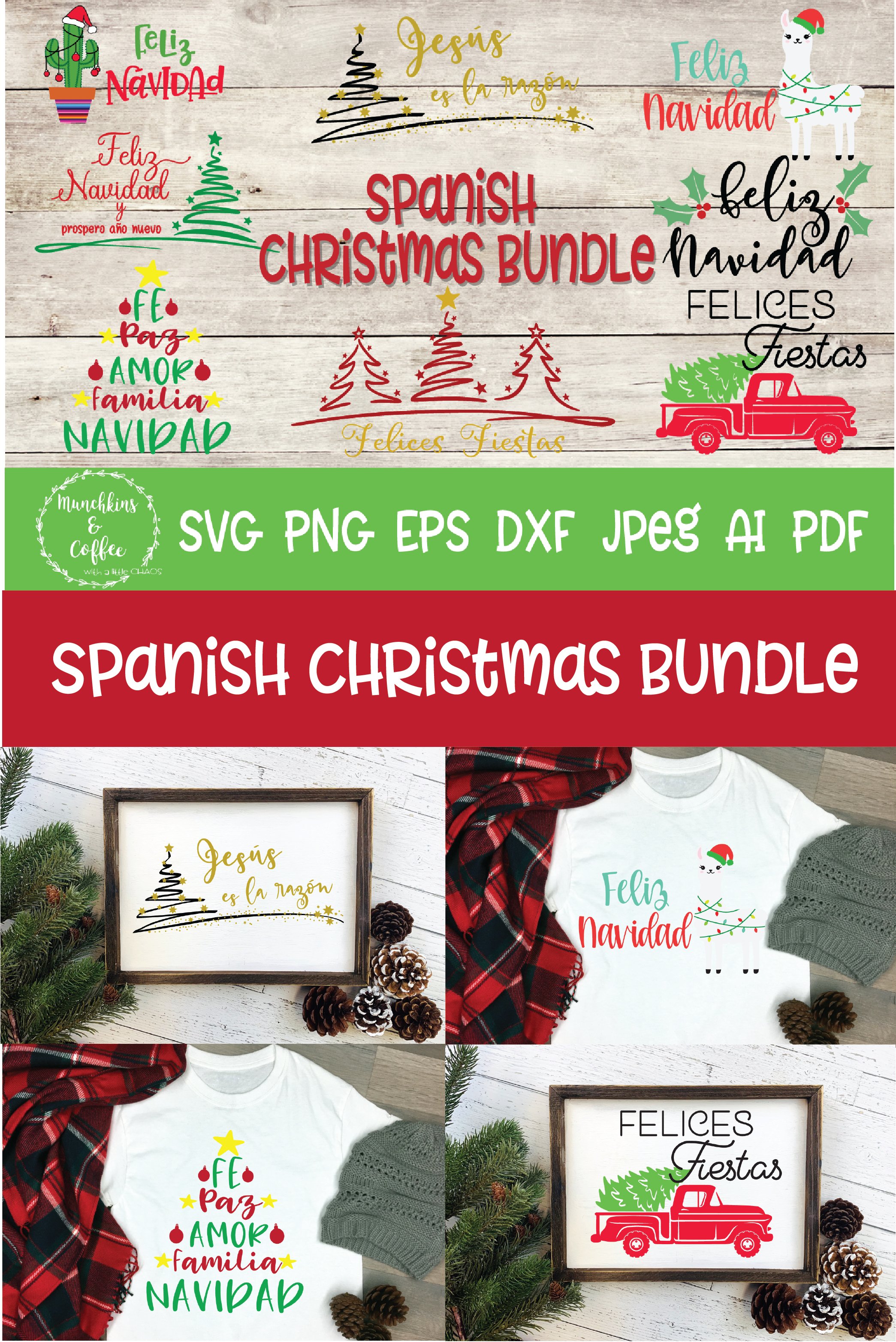 Spanish Christmas Bundle- SVG (819397)