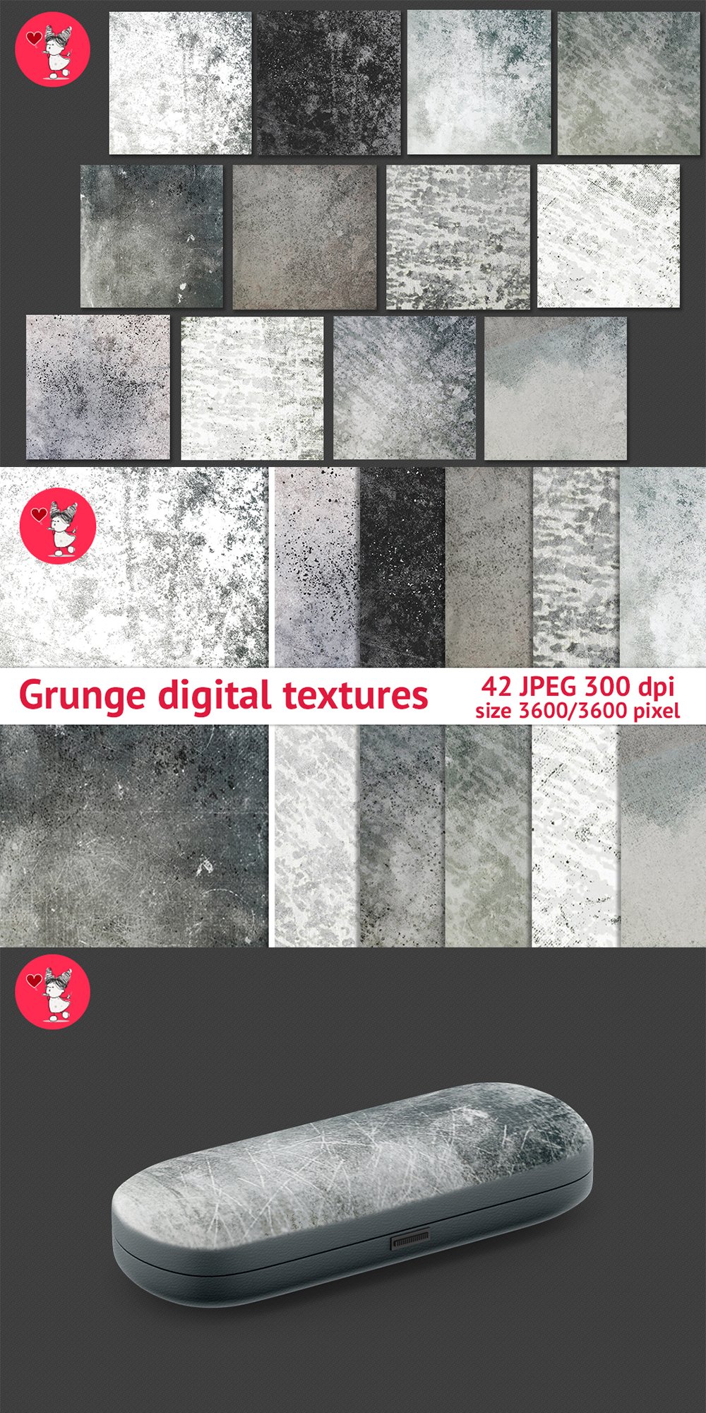 Grunge digital textures