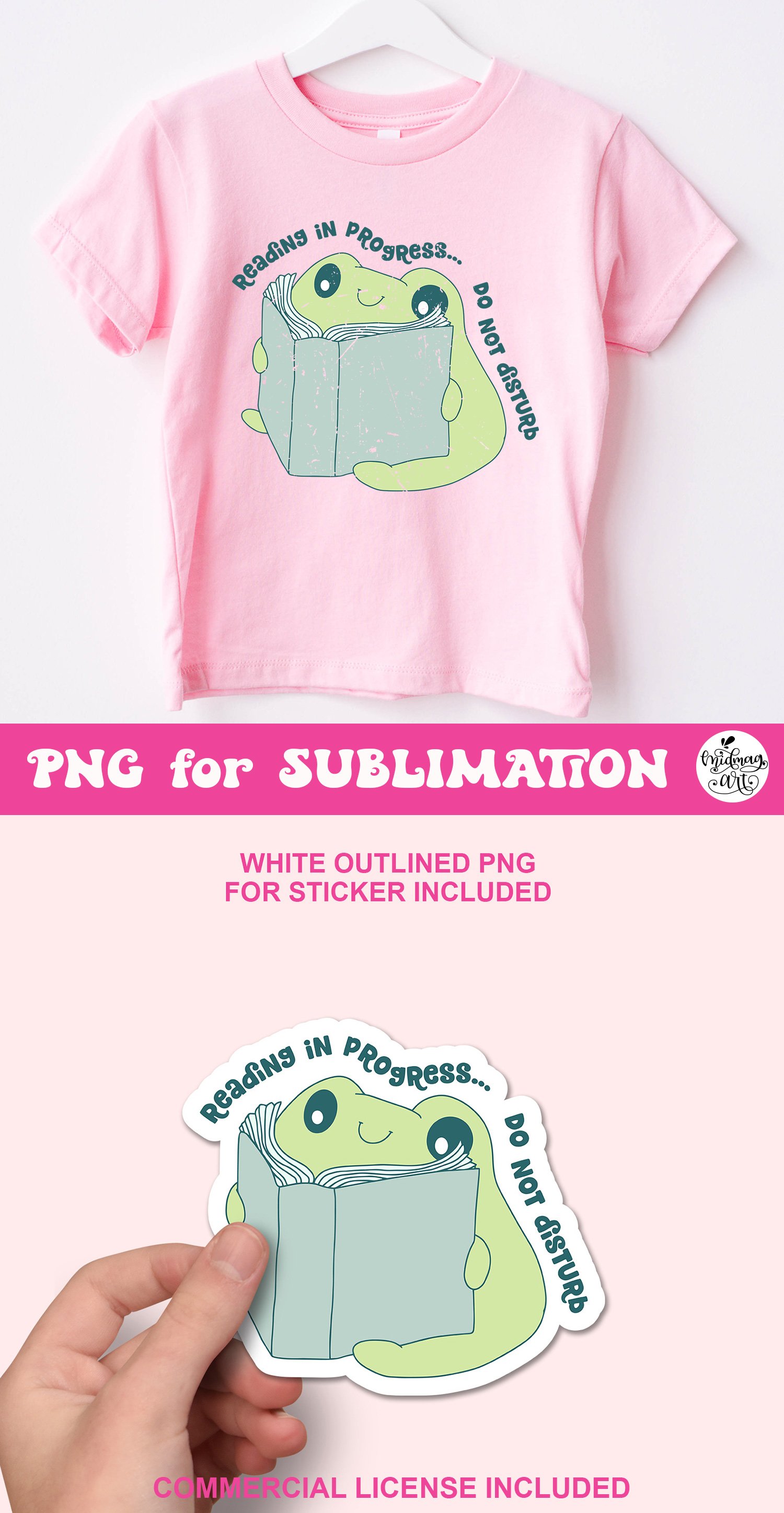 Reading In Progress Do Not Disturb PNG, Bookish Sublimation