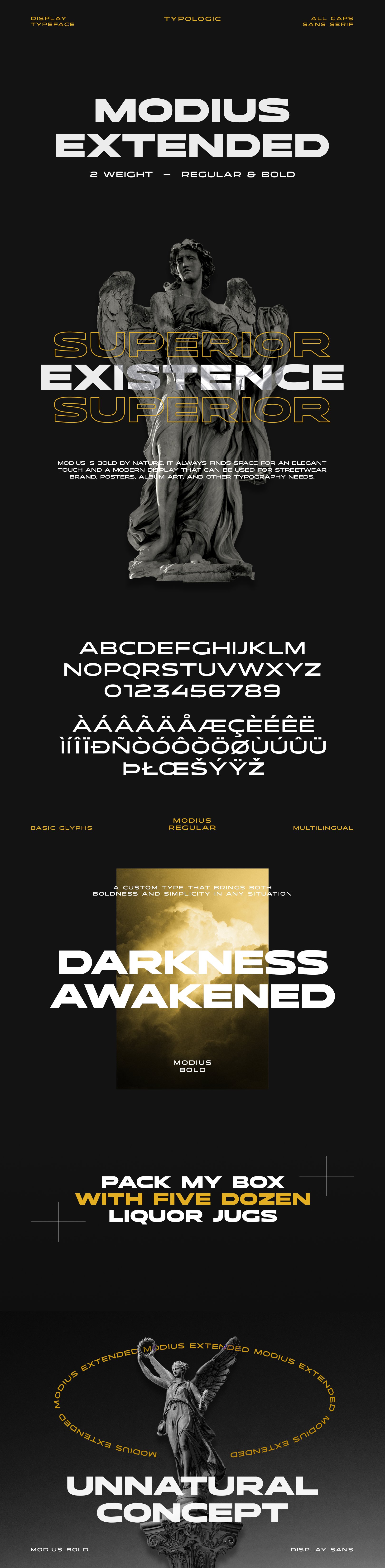 Modius Extended Display Font