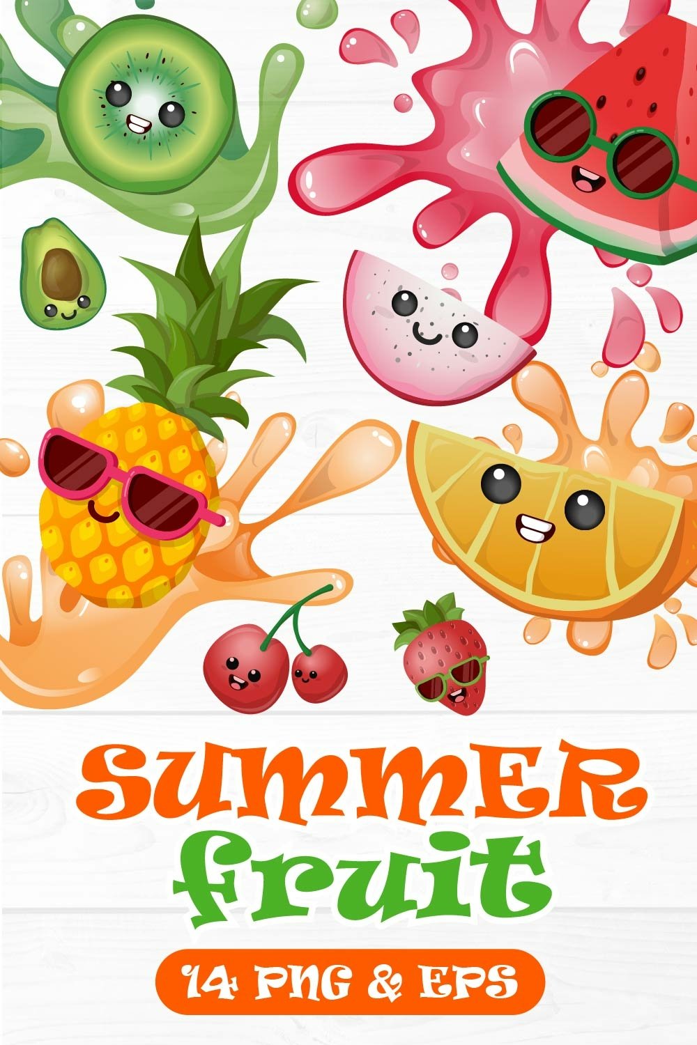 Summer Fruit png, eps, clip art