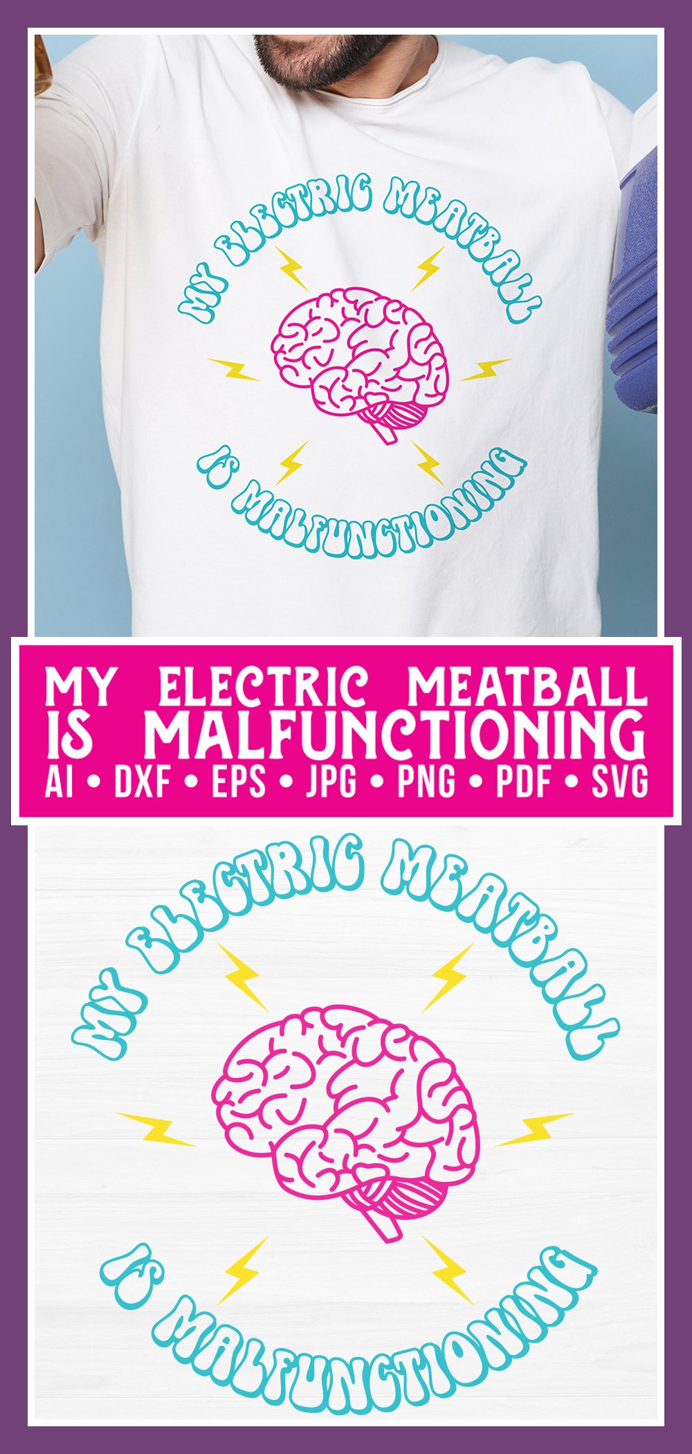 My electric meatball is malfunctioning SVG
