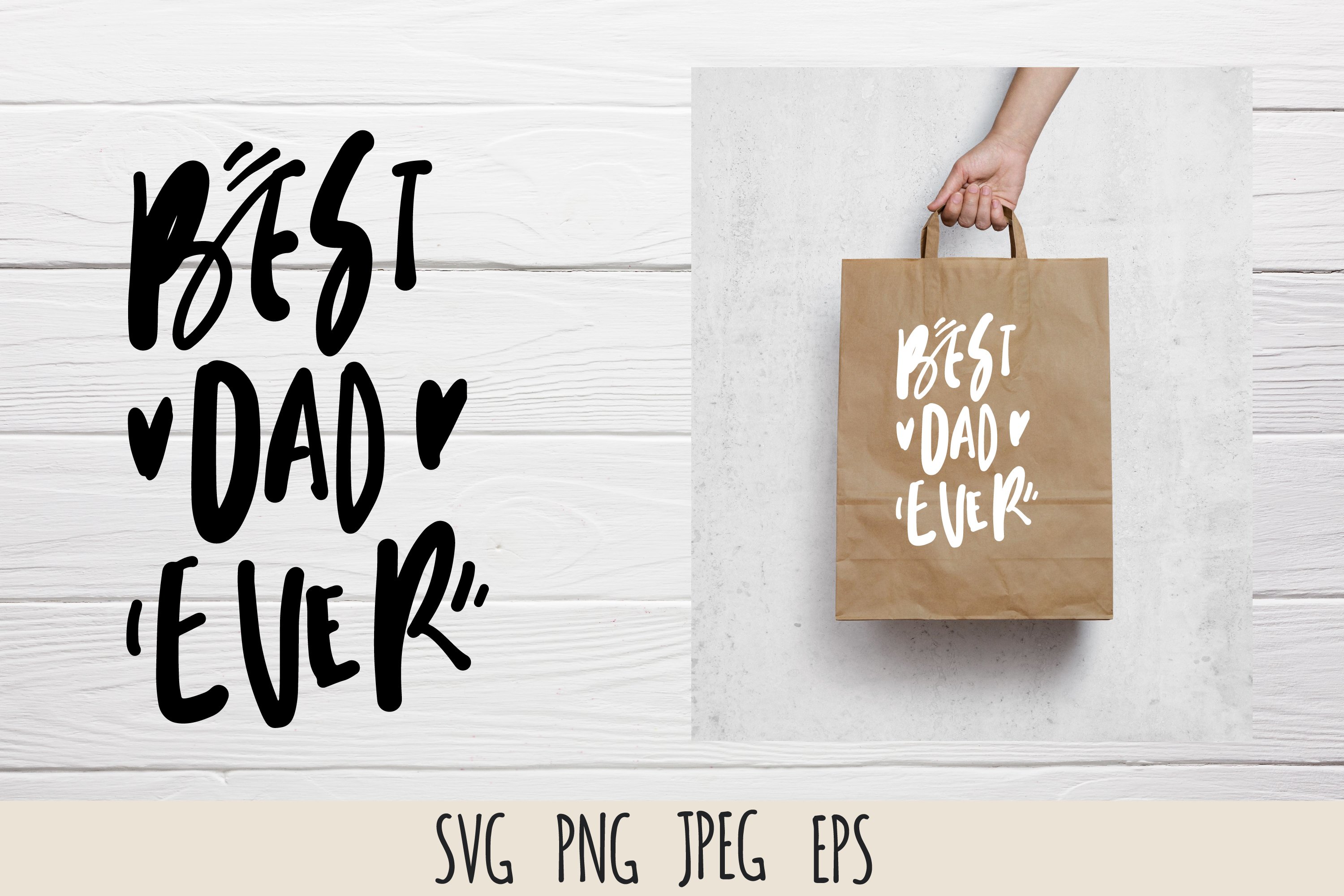 Best dad ever SVG. Father's day, SVG Cut files for crafters