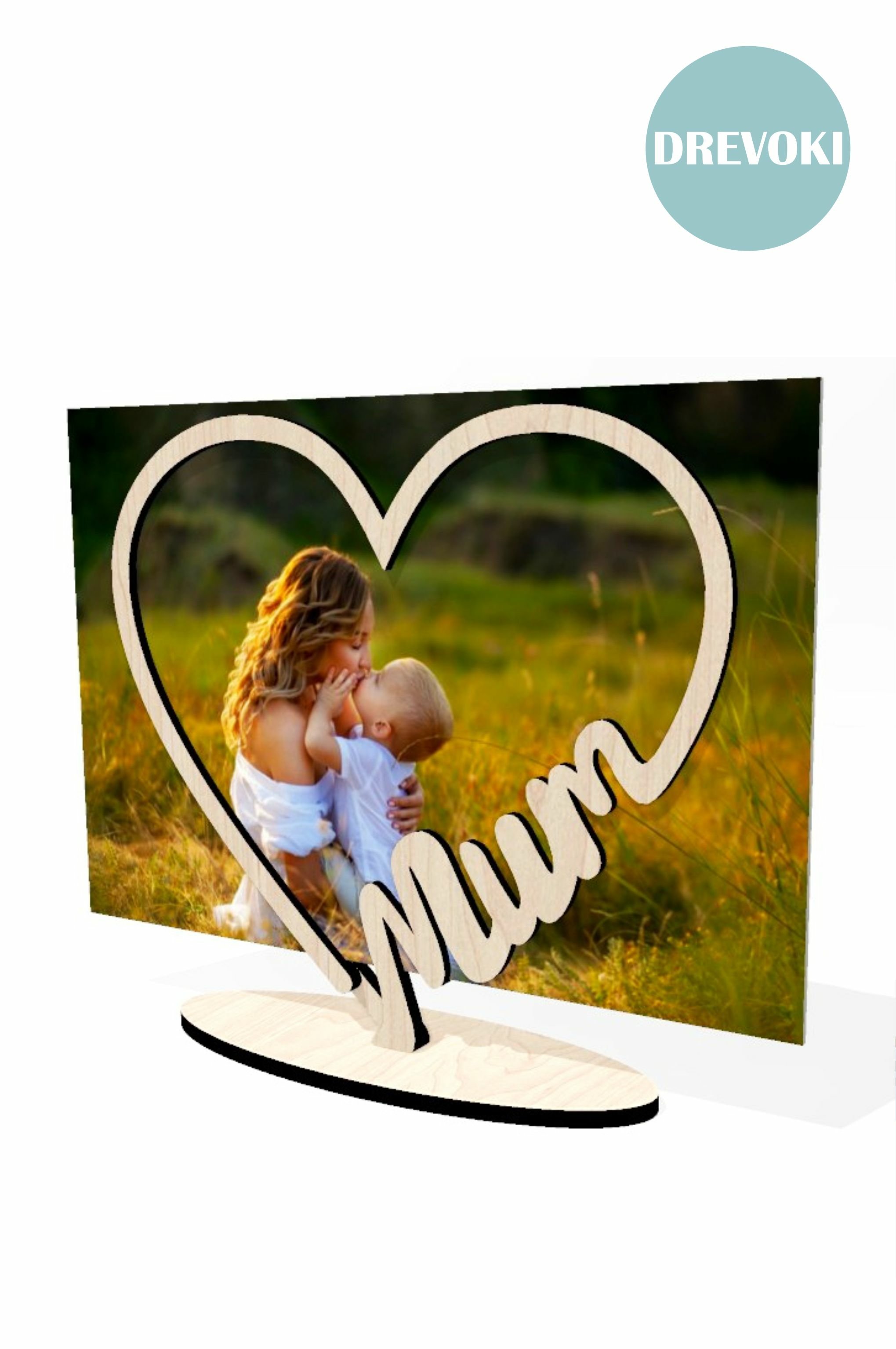 mothers day laser cut files photo frame mum cut file