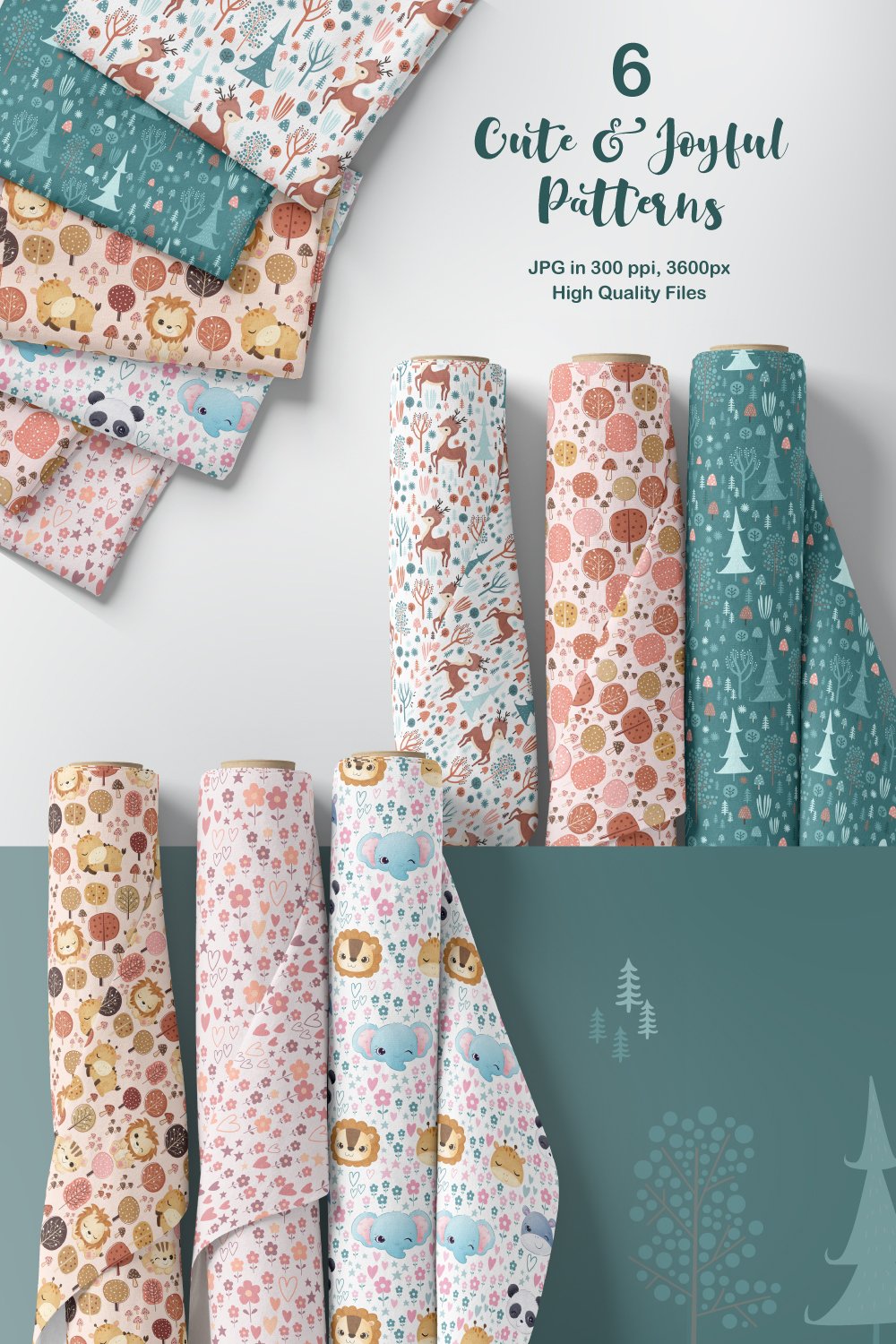 Cute, Whimsical and Joyful Seamless Patterns (1462645)