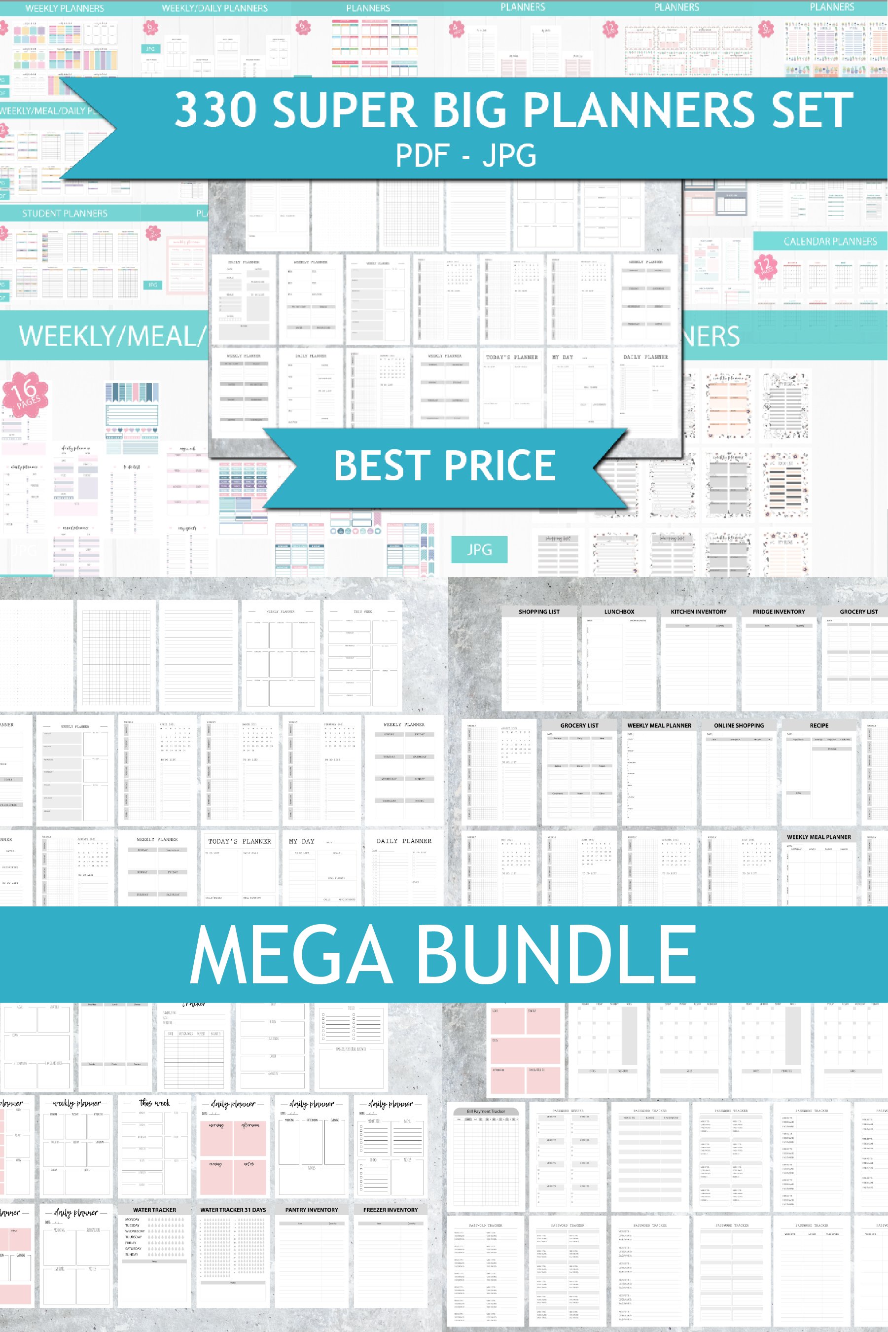 Planner pages ready for printing big bundle