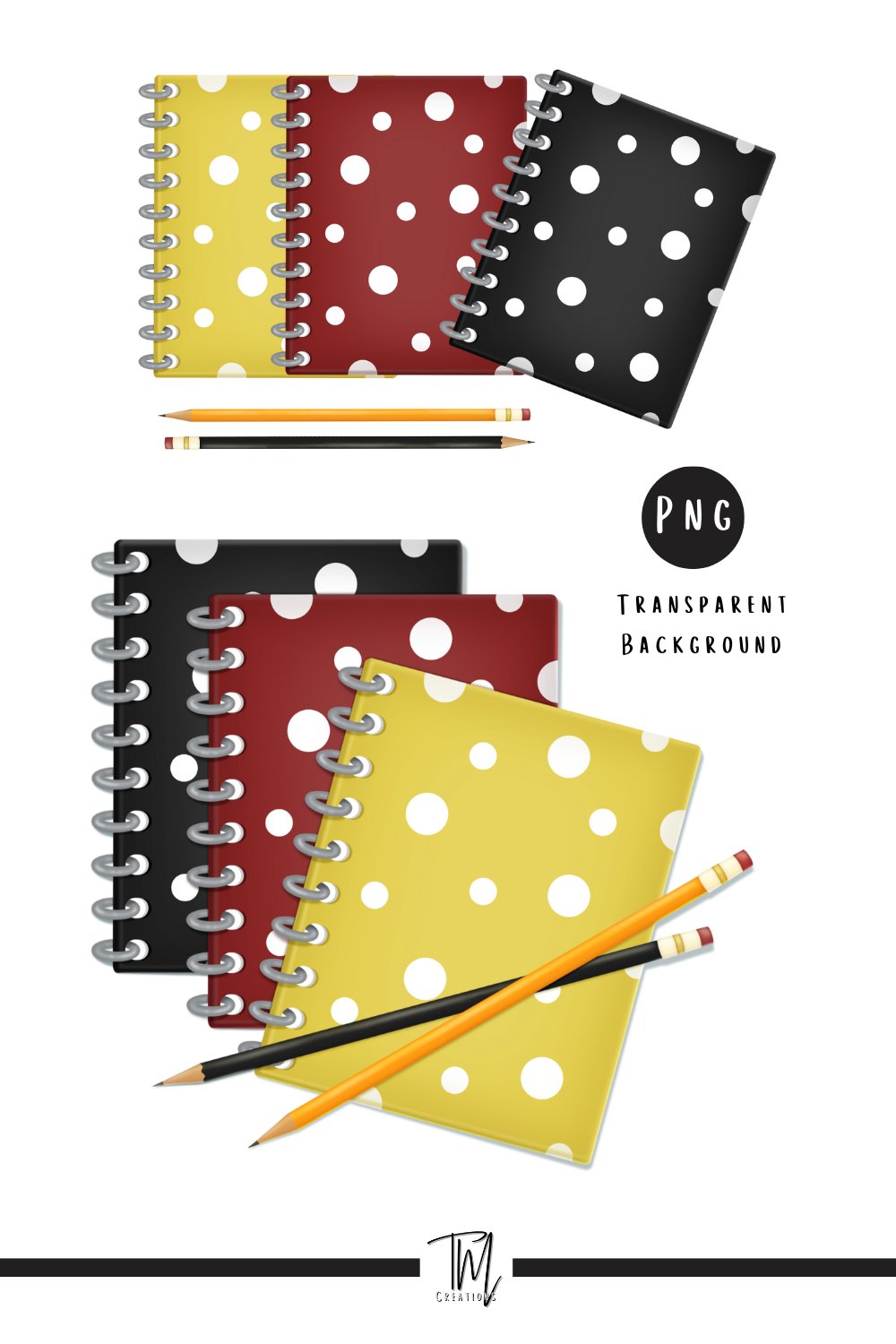 Notebooks Clipart, PNG - Transparent Background
