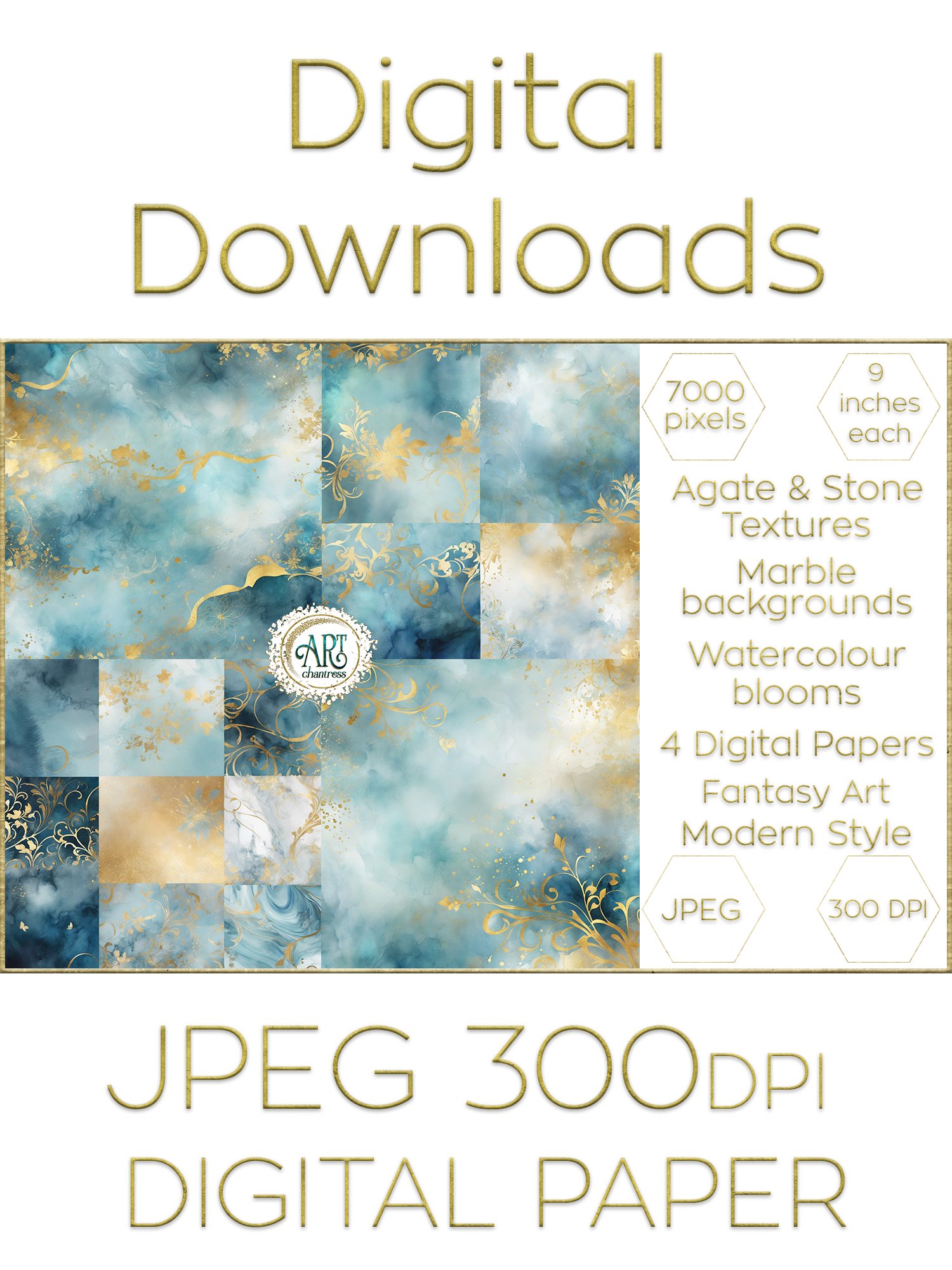 Acrylic Ink Art Magic Watercolor Blooms Digital (3686962)