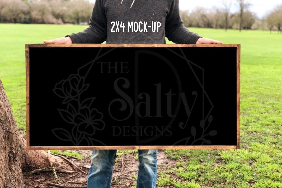 Large Sign Mock Up | 2x4 Sign Mock Up | Farmhouse (1281137)