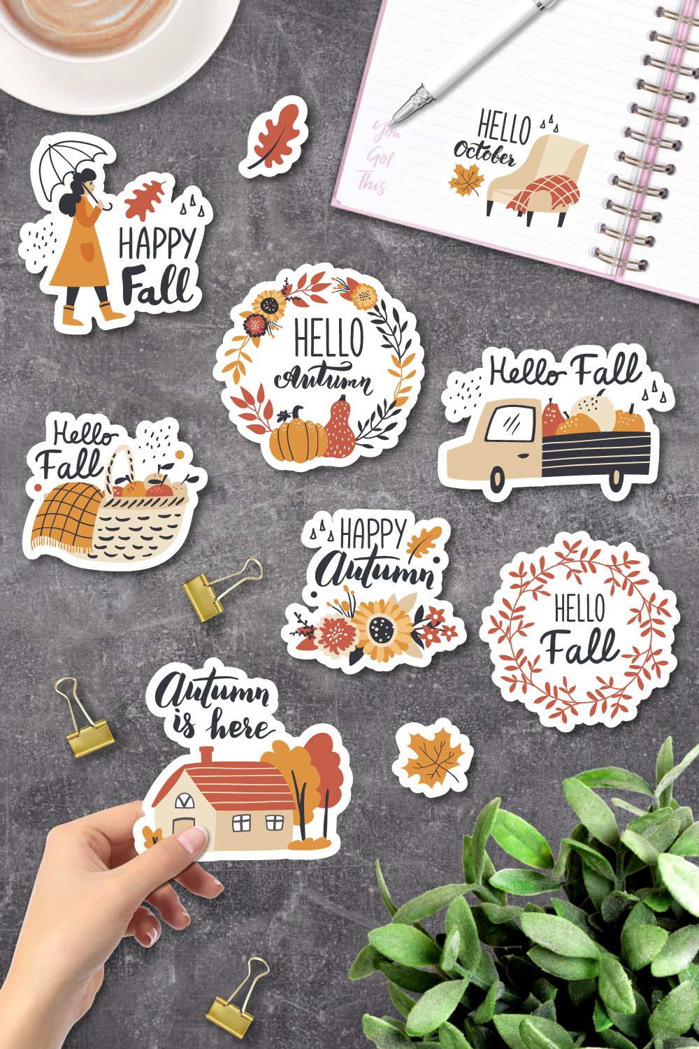 Autumn stickers