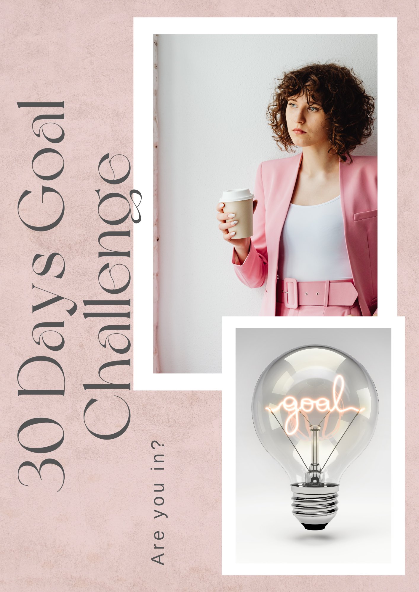 30 DAYS GOAL setting challenge workbook journal lead maget