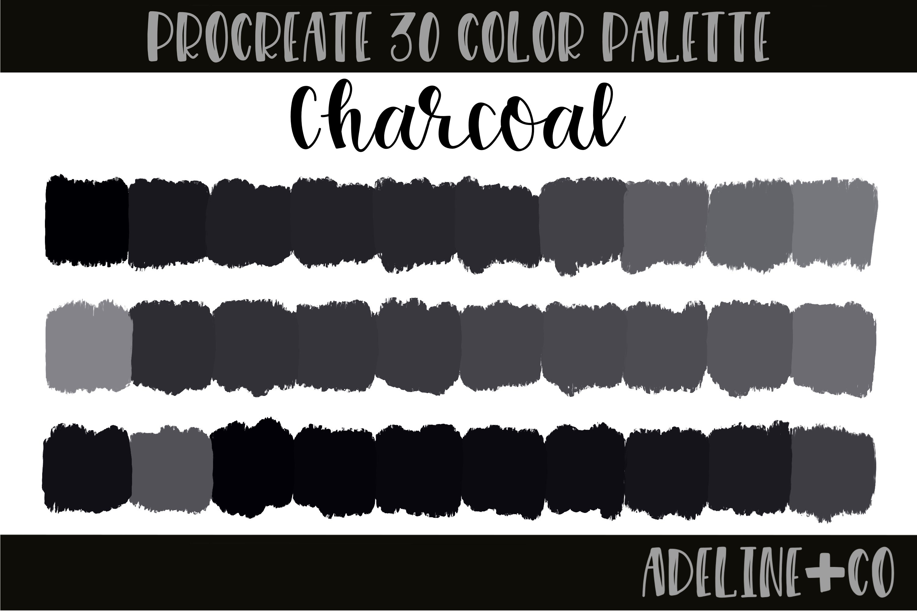 Charcoal Procreate color palette (1419482)