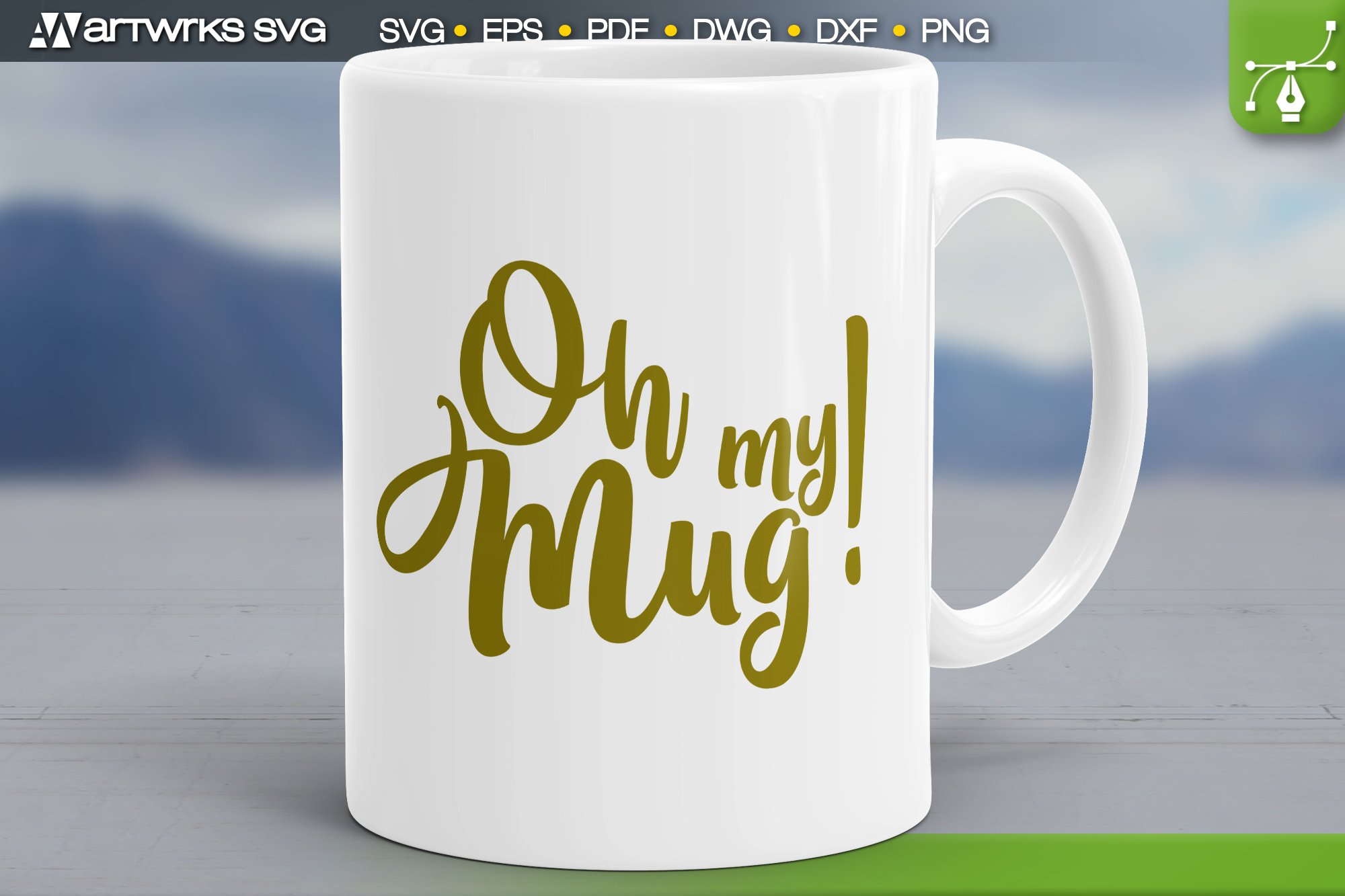 Coffee mug design SVG funny mug cute svg by Artworks SVG