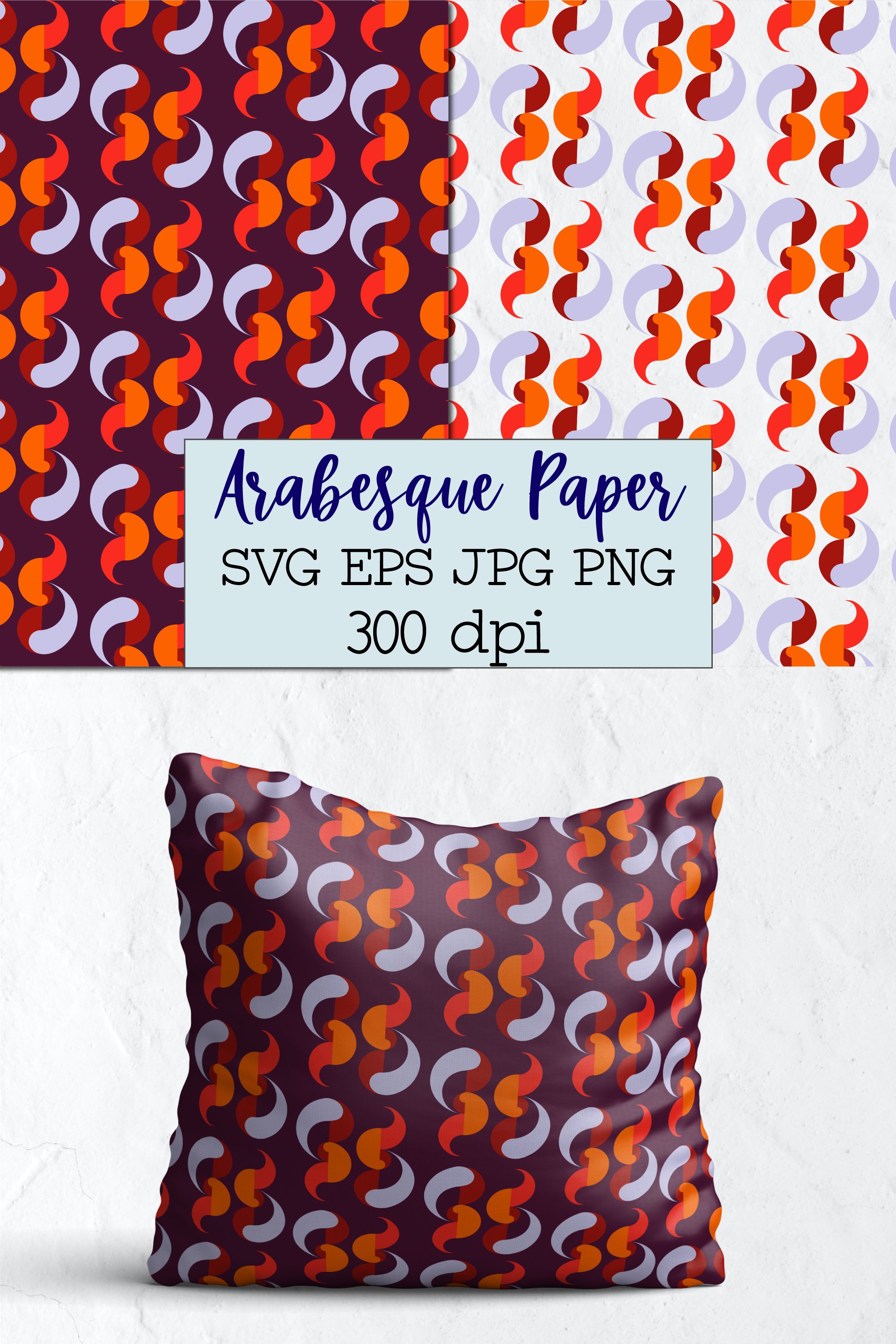 Bright color scrapbook paper SVG, Seamless pattern